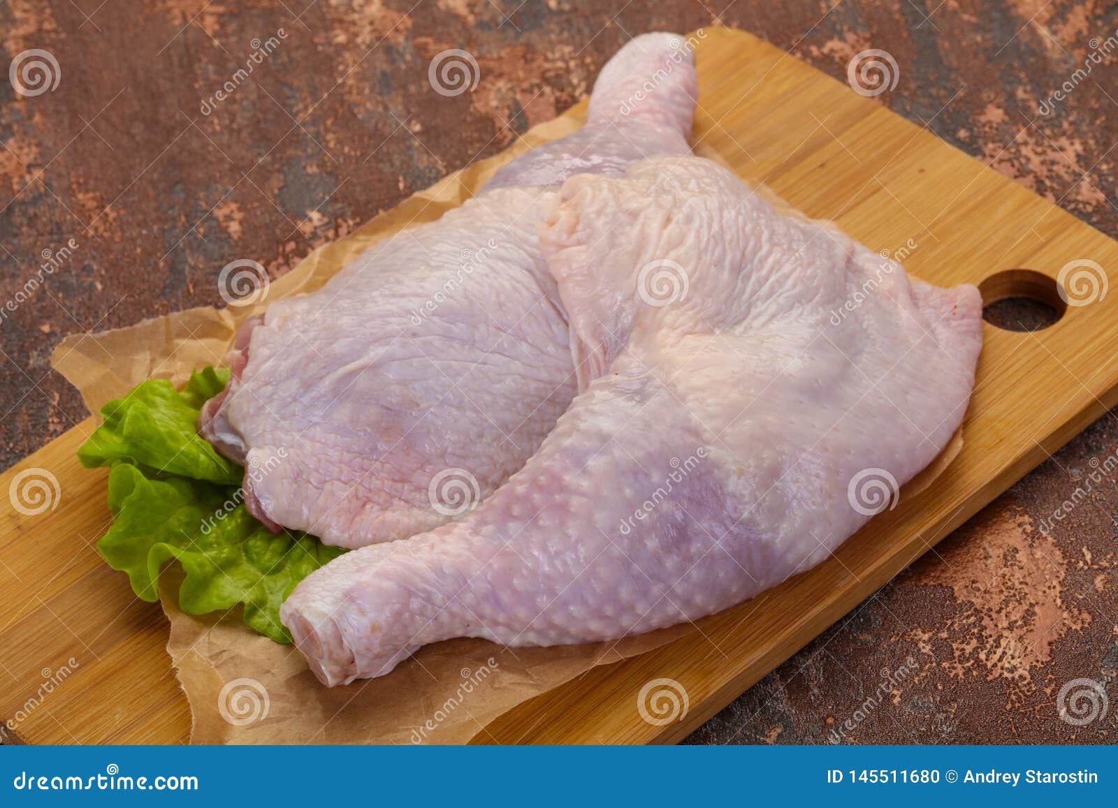 Raw chicken leg stock photo. Image of poultry, ingredient - 145511680