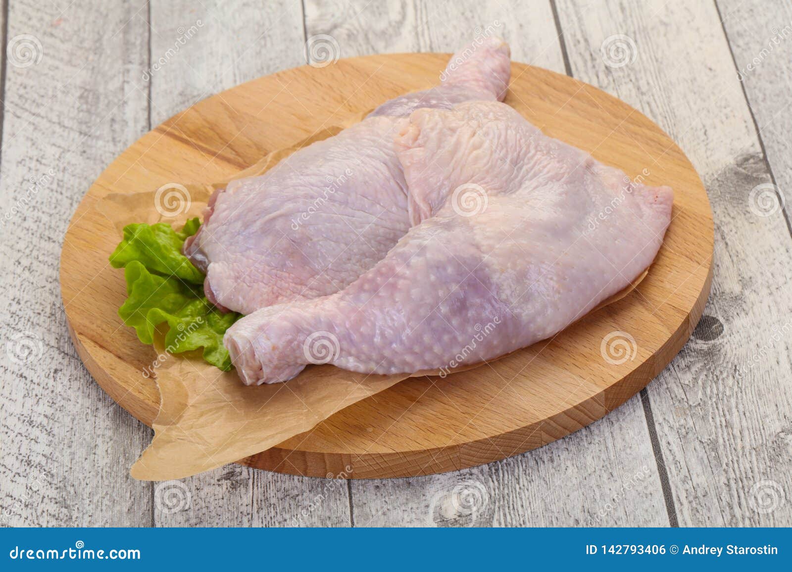 Raw chicken leg stock photo. Image of quarter, diet - 142793406
