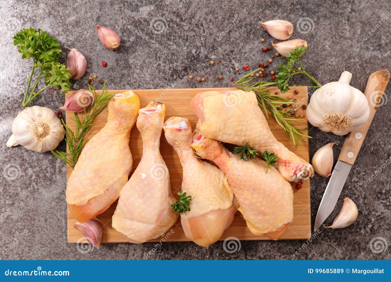 Raw chicken legg stock image. Image of diet, ingredient - 99685889