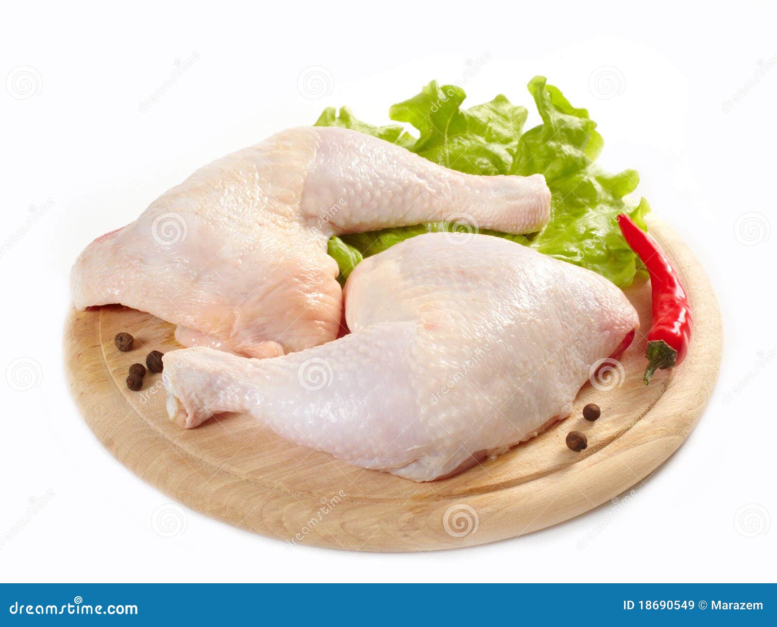 Raw Chicken Leg Quarter