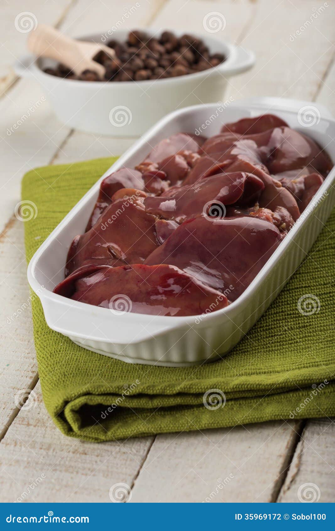 Raw chicken liver stock photo. Image of ingredient, bird - 35969172
