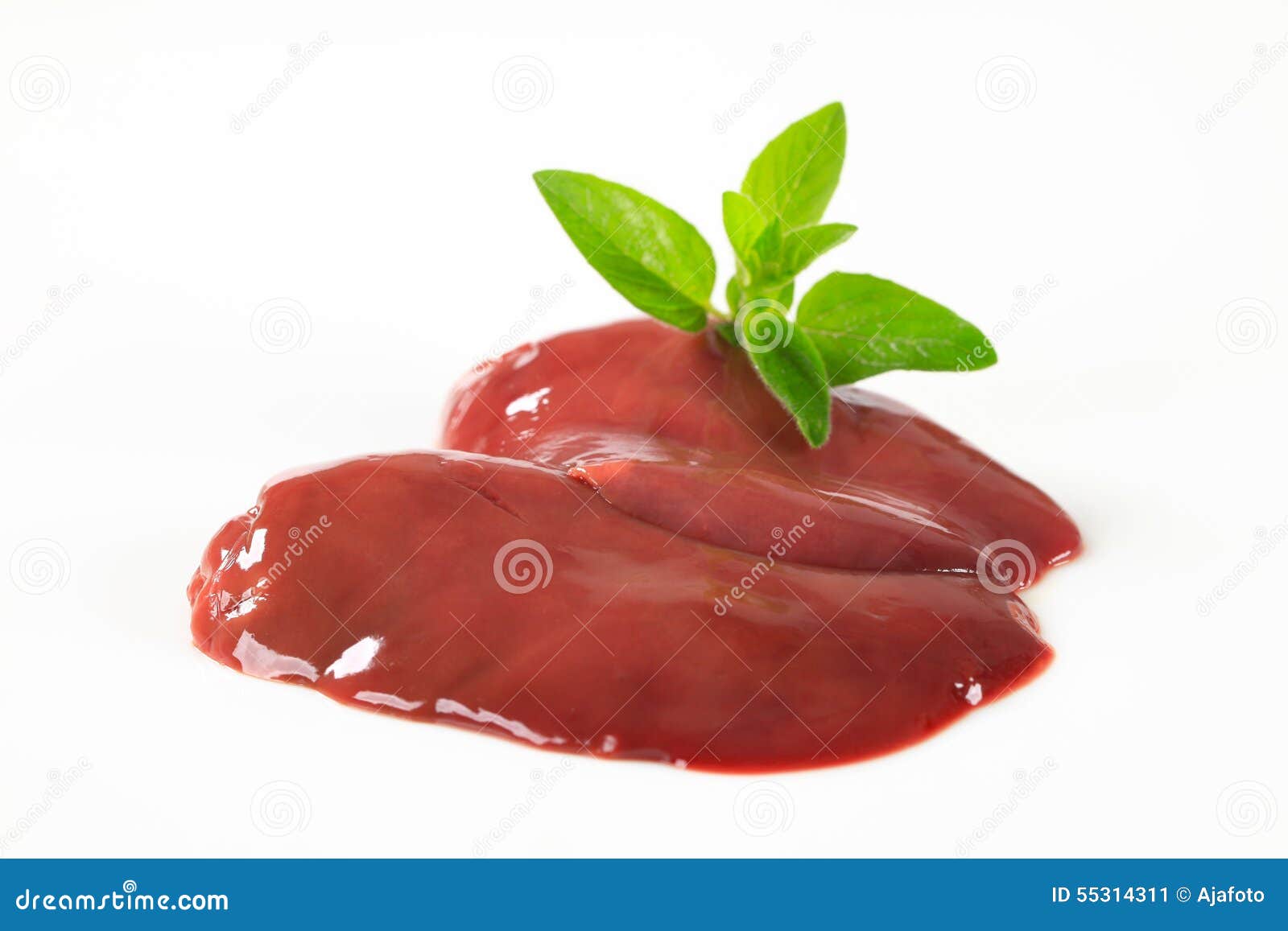 Raw chicken liver stock image. Image of isolated, offal - 55314311