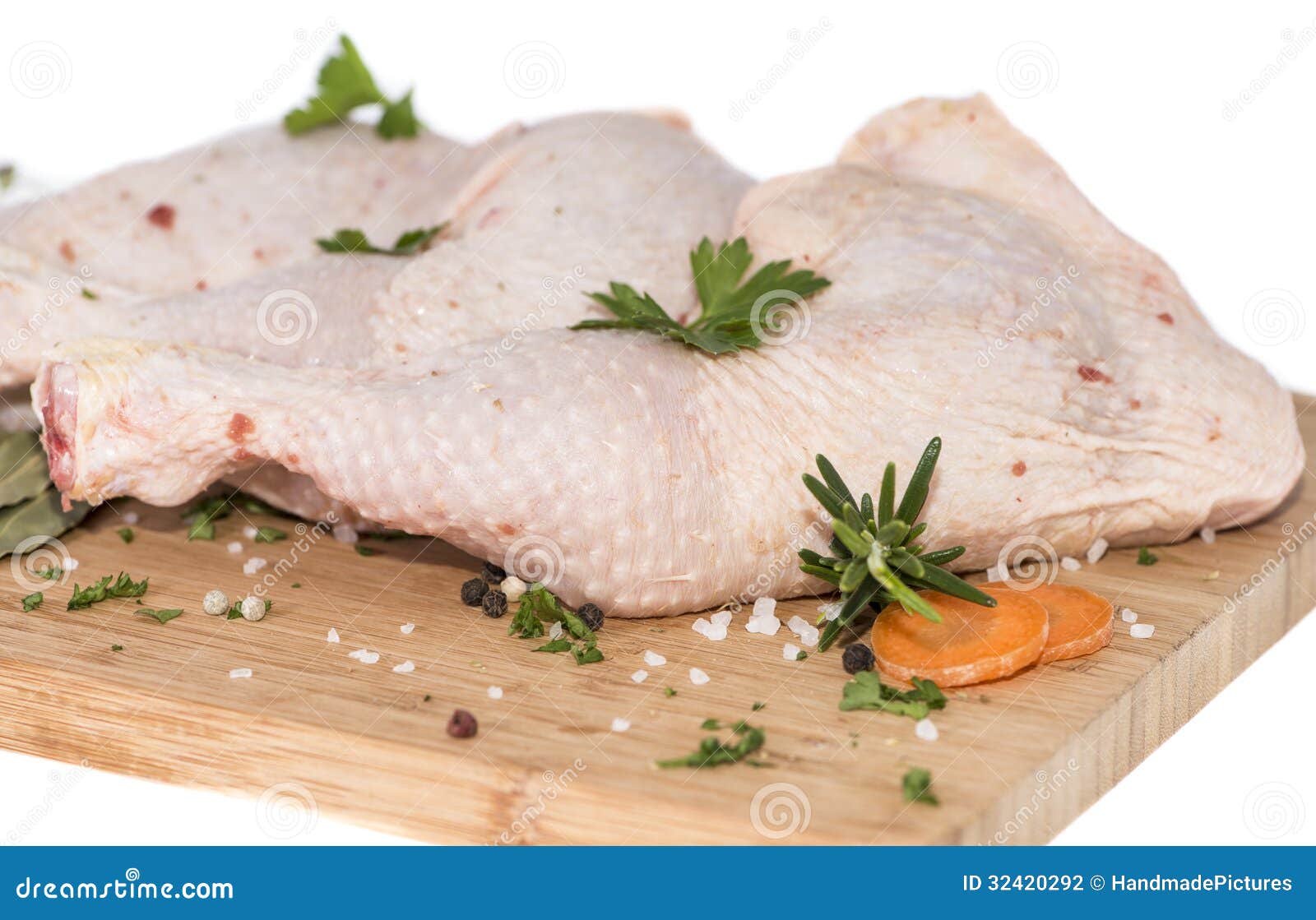 Raw Chicken Meat (on White) Stock Photo - Image of barbecue, fresh ...
