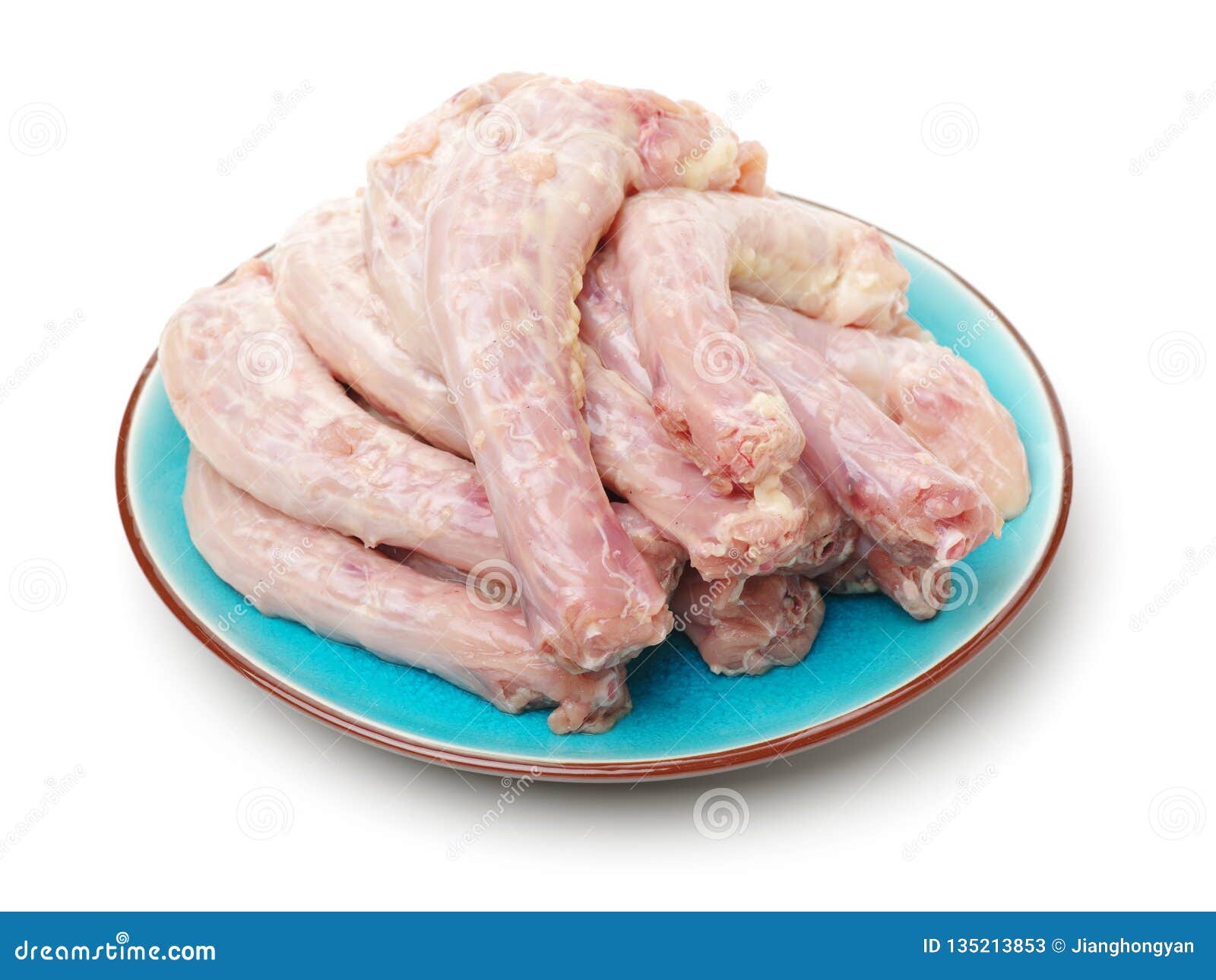 Raw chicken neck stock image. Image of white, innards - 135213853