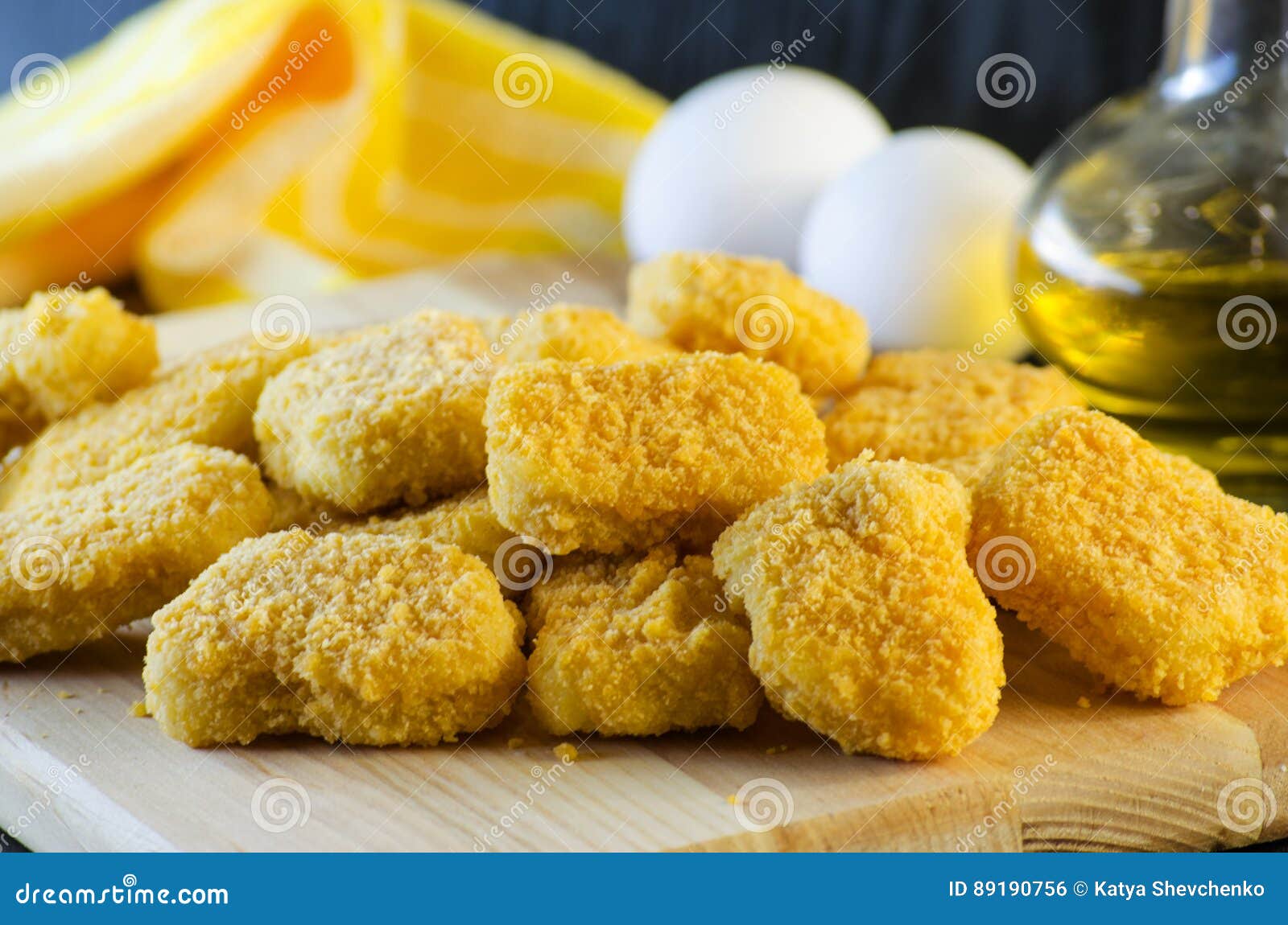 Raw chicken nuggets stock photo. Image of holistic, lunch - 89190756