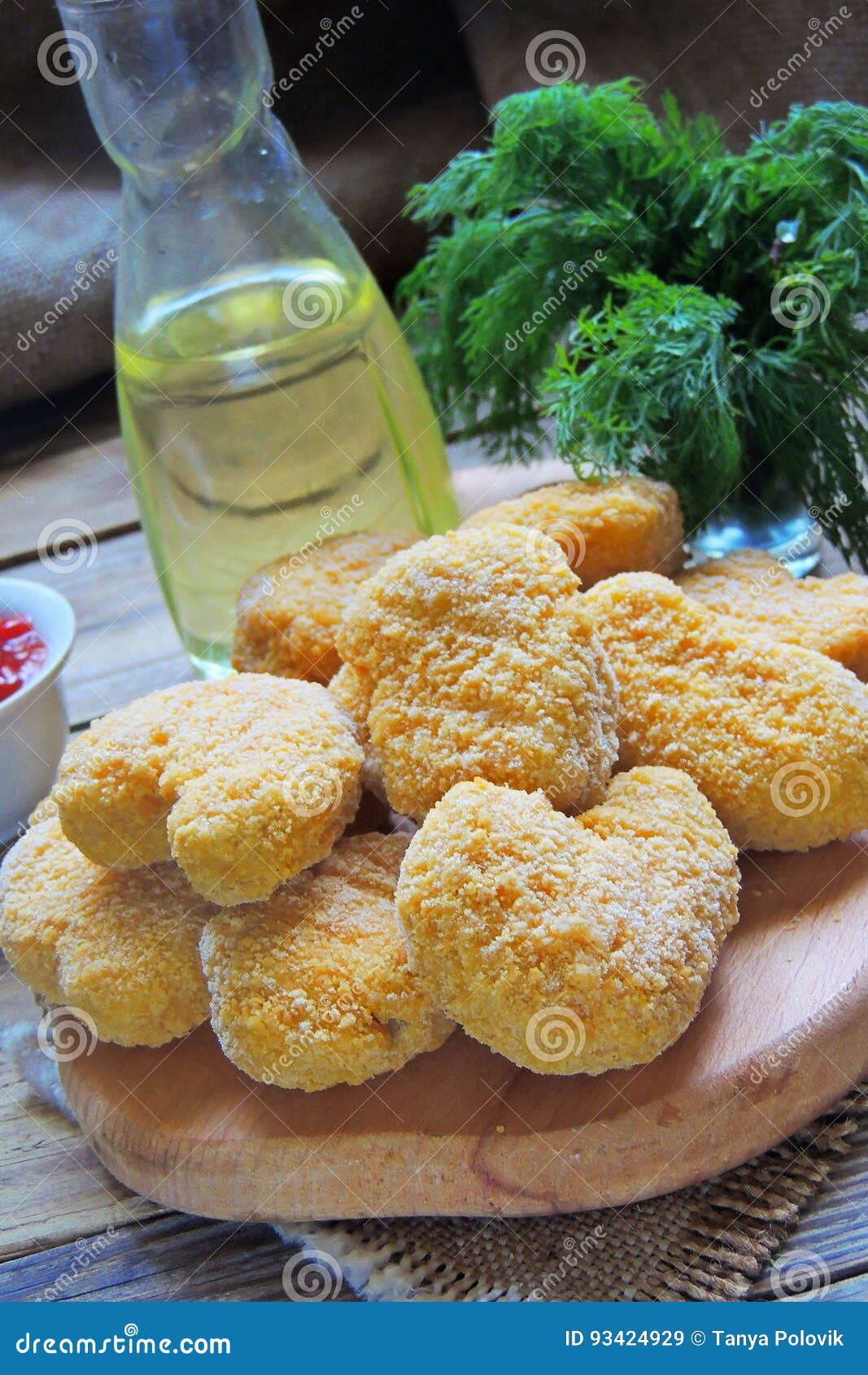 Raw chicken nuggets stock image. Image of colorful, forfrying - 93424929