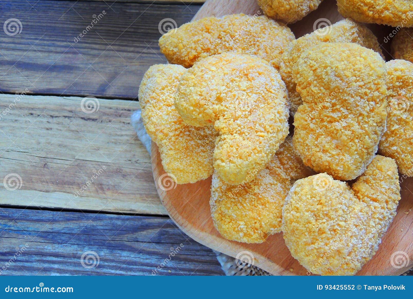 Raw chicken nuggets stock photo. Image of forfrying, closeup - 93425552