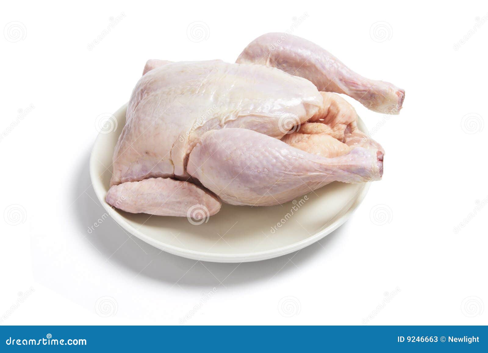 Raw Chicken on Plate stock image. Image of chicken, poultry - 9246663