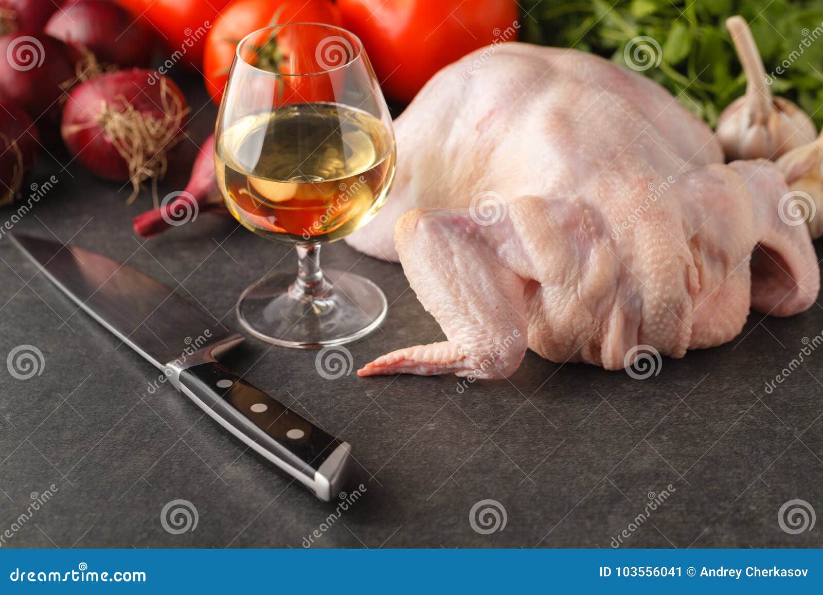Raw Chicken Ready for Cooking Stock Image - Image of preparation ...