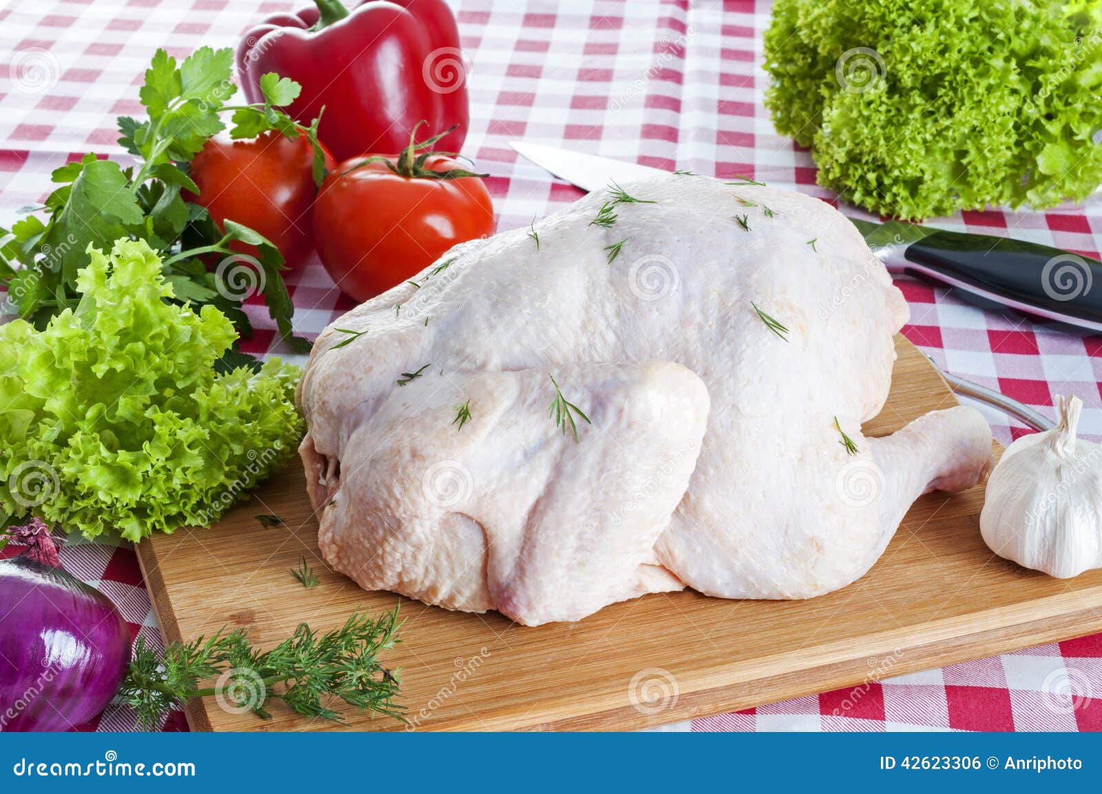Raw chicken on table stock photo. Image of cooking, chicken - 42623306