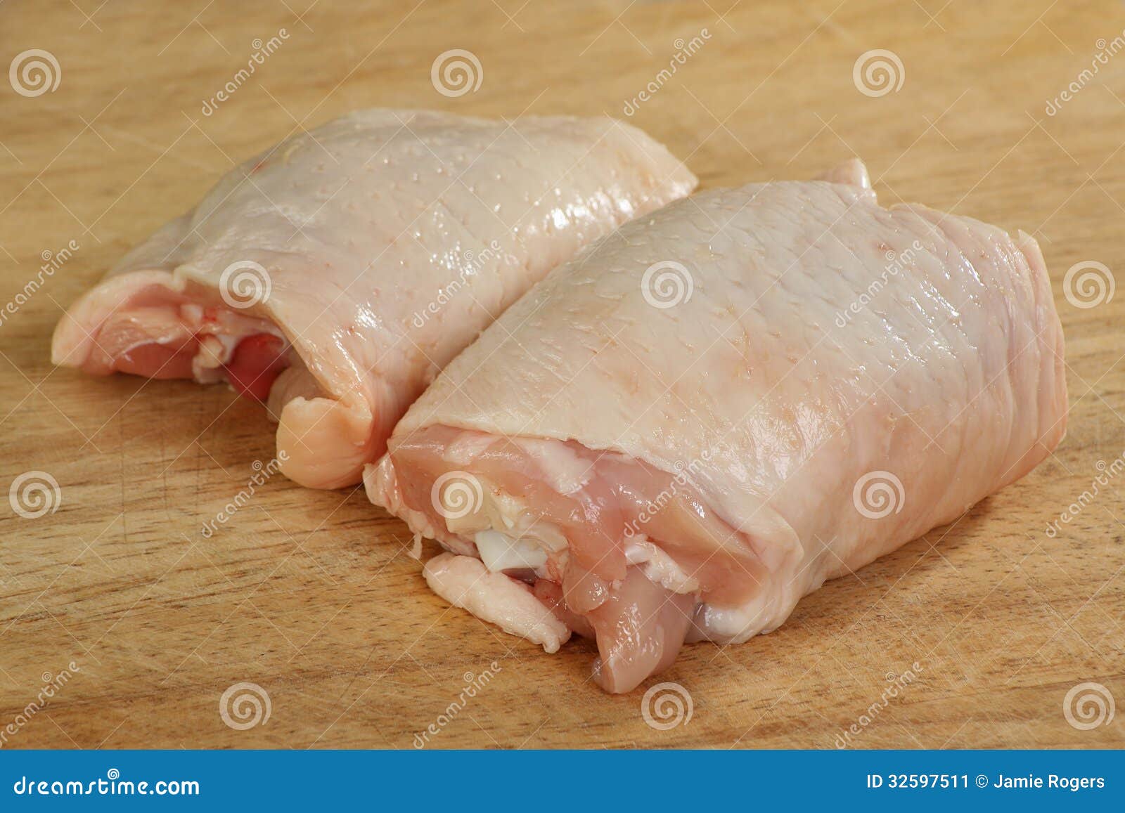 Raw Chicken Thighs stock image. Image of animal, butcher - 32597511