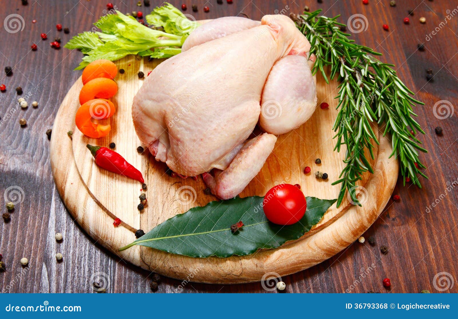 Raw - Chicken with Vegetables Stock Photo - Image of cooking, kitchen ...