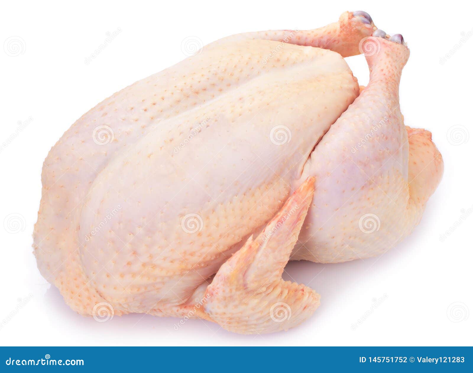 Raw Chicken on White Background Stock Photo - Image of background ...