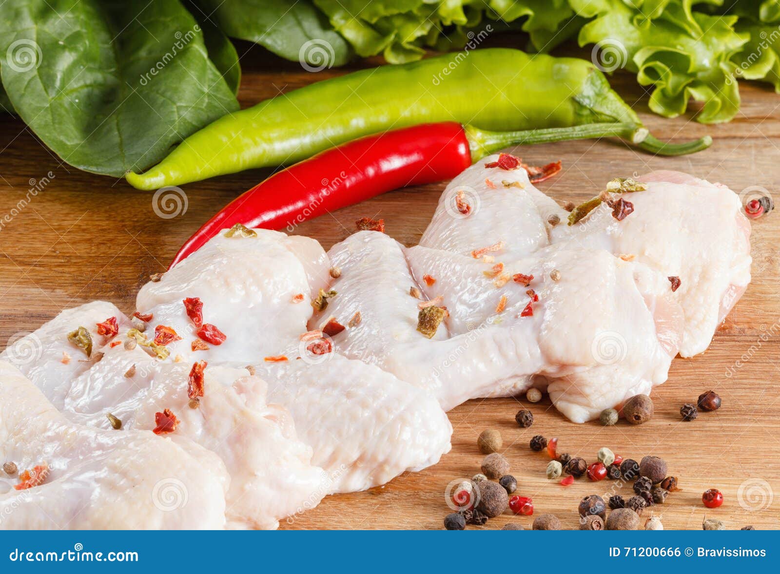 Raw chicken wings stock photo. Image of cuisine, board - 71200666