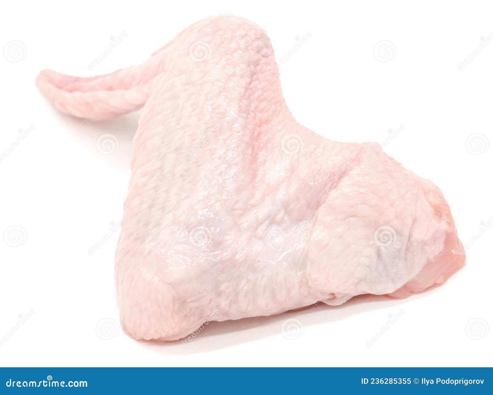 Raw Chicken Wings Isolated on White Background. Bird Wings Stock Image ...