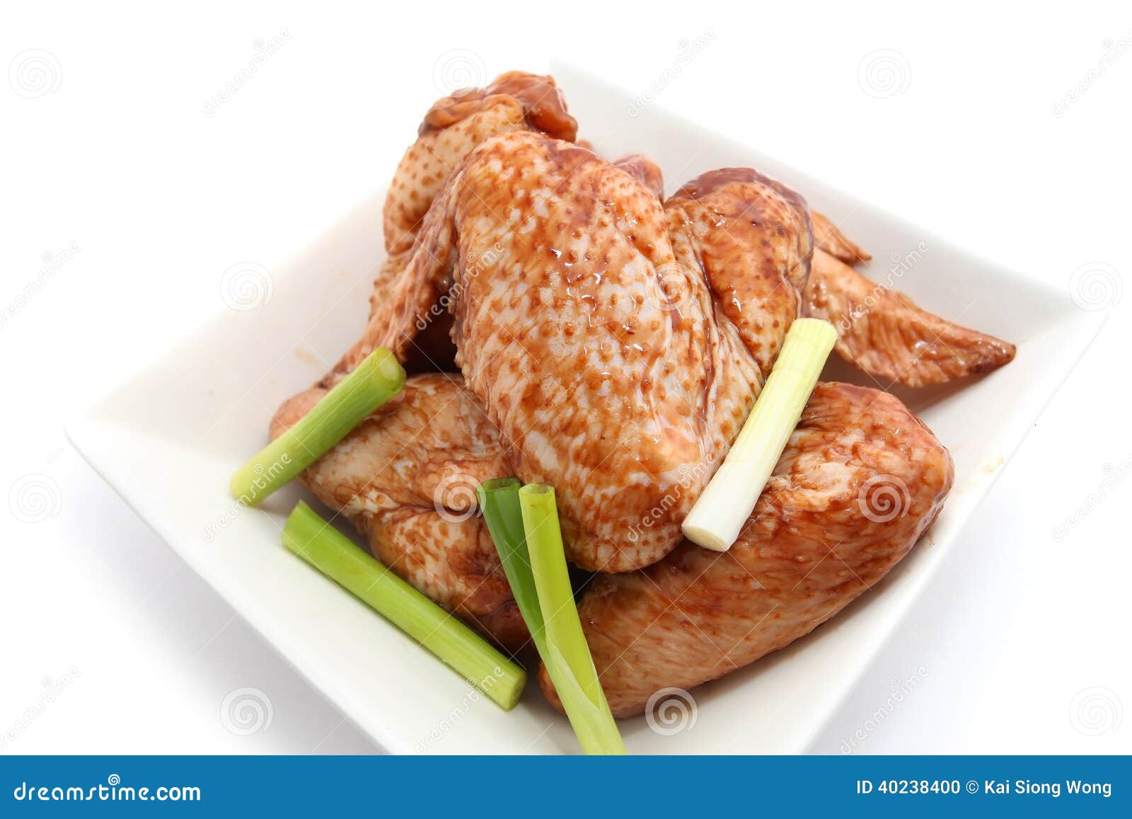 Raw Chicken Wings Marinated Stock Photo - Image of dish, poultry: 40238400