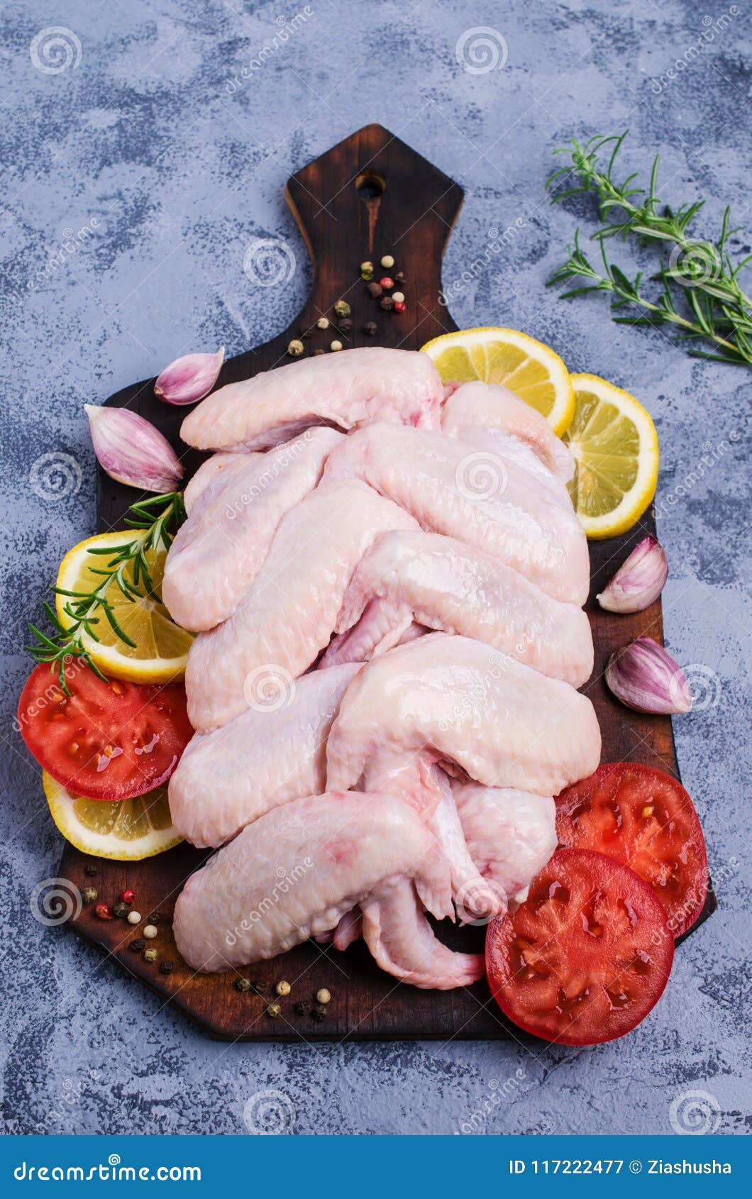 Raw chicken wings stock image. Image of copy, ingredient - 117222477