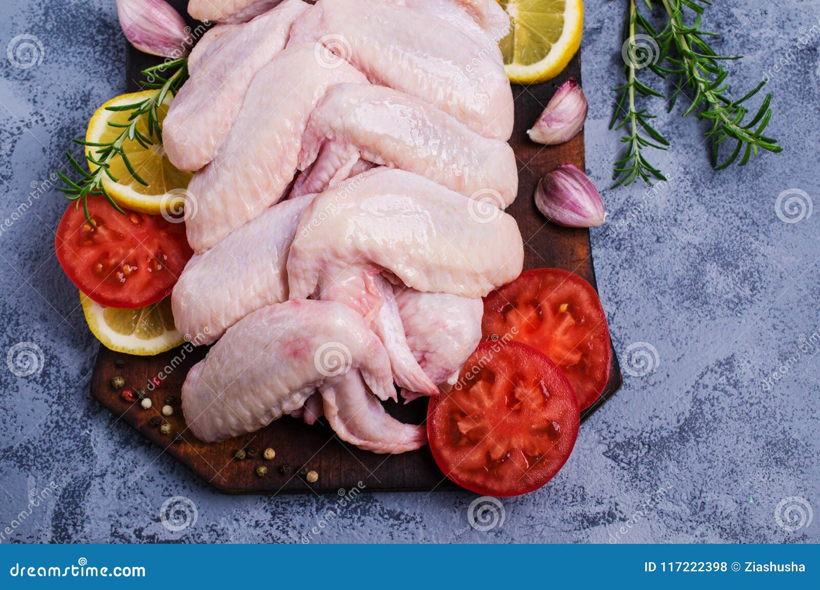 Raw chicken wings stock photo. Image of poultry, grill - 117222398