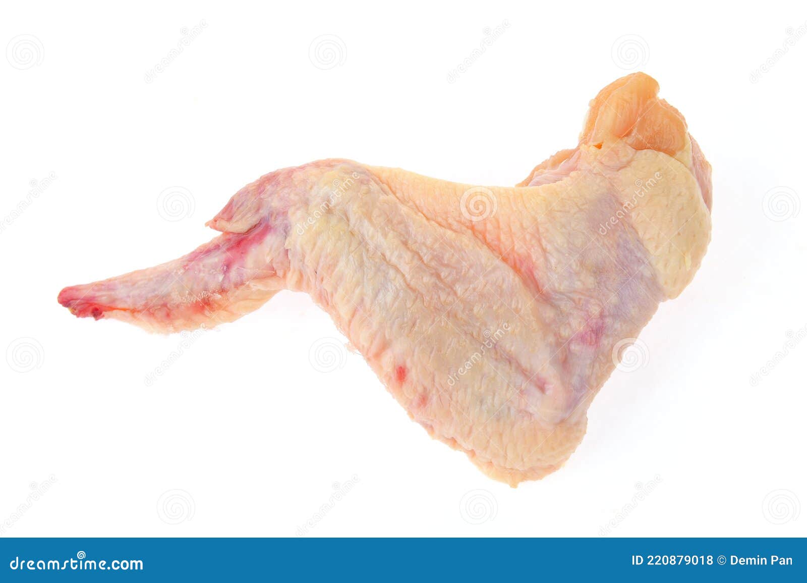 Raw Chicken Wings on a White Background Stock Photo - Image of bird ...