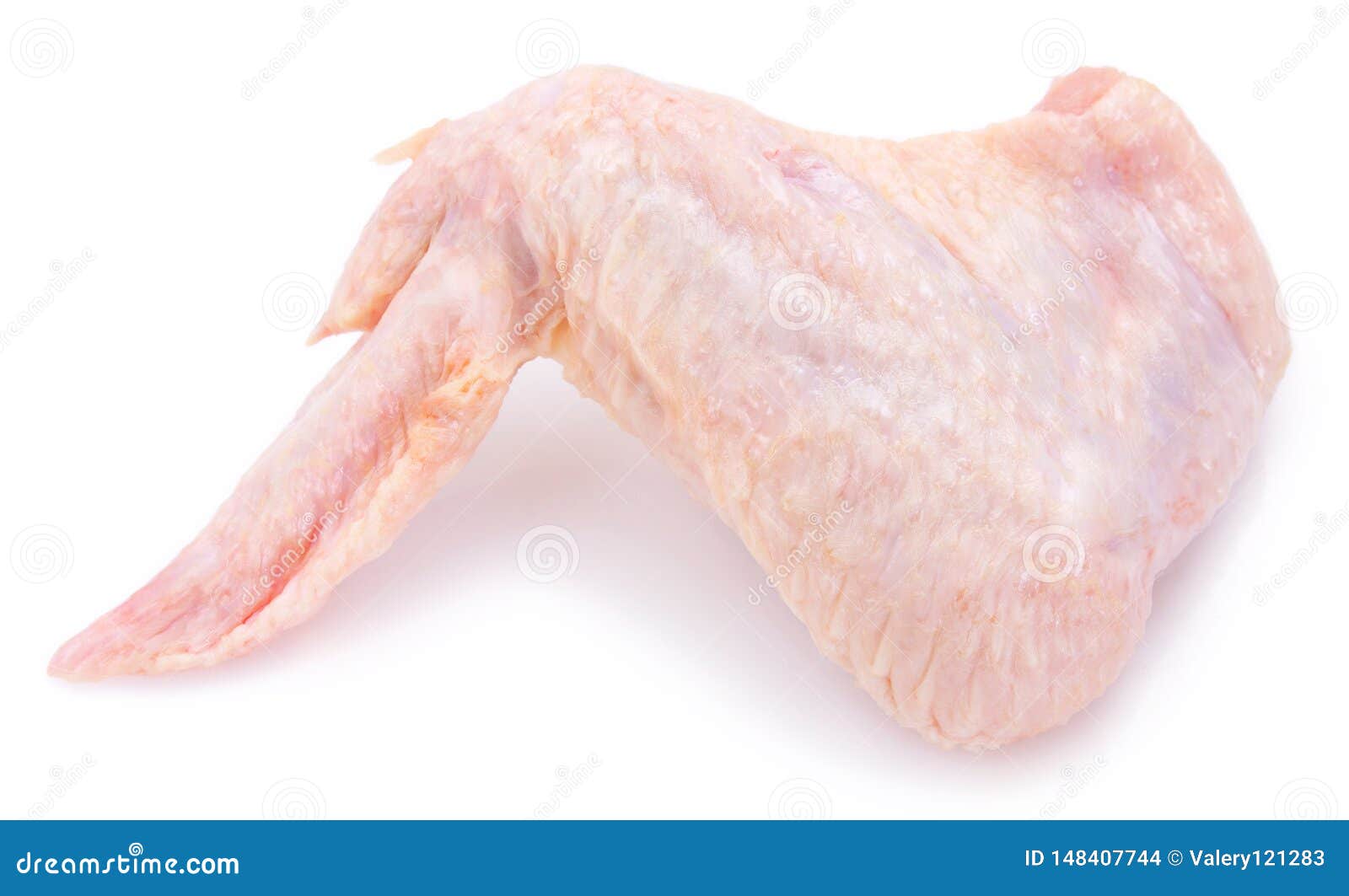 Raw Chicken Wings on White Background Stock Photo - Image of isolated ...