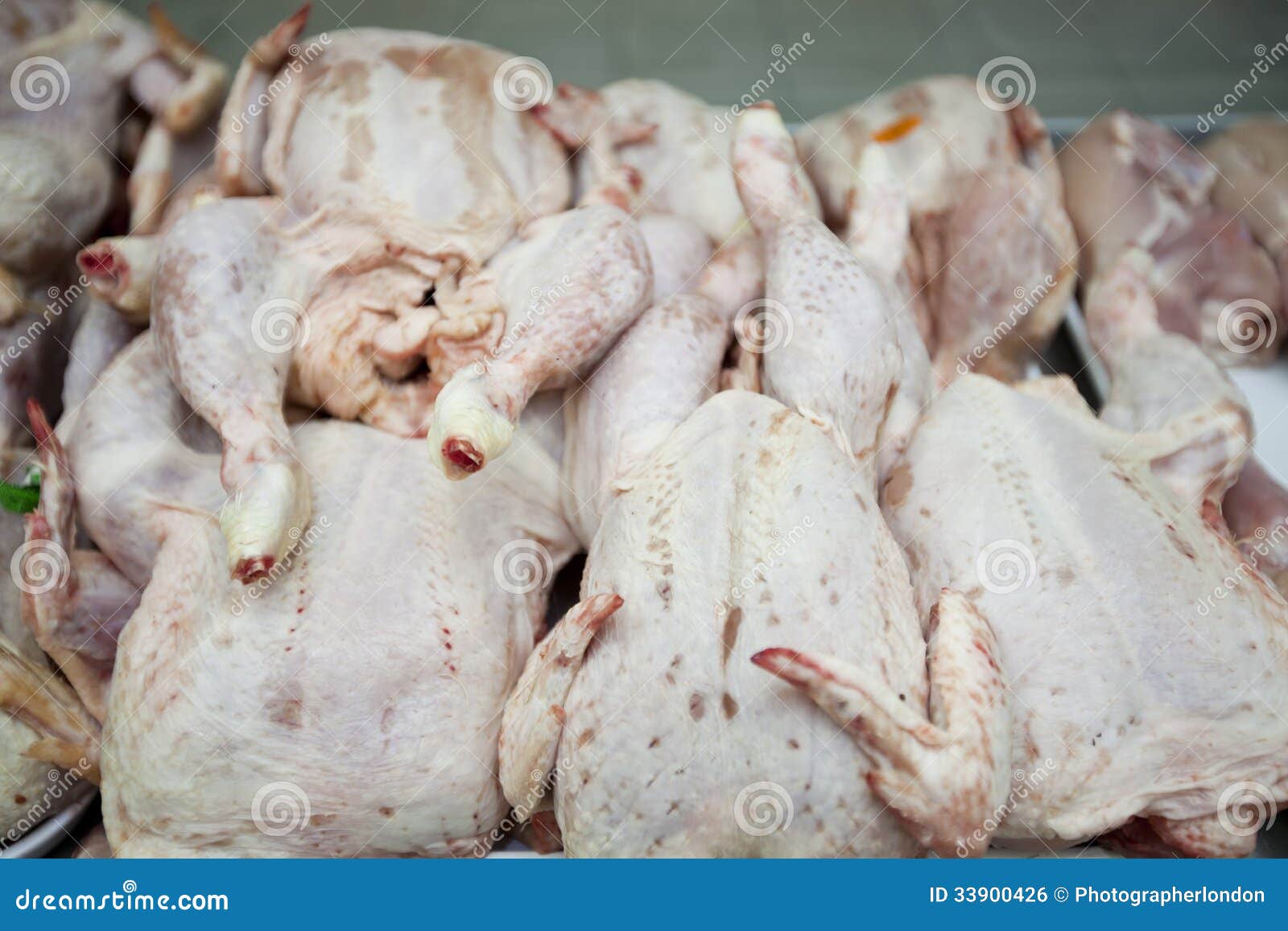 Raw Chickens in Supermarket Stock Photo - Image of store, food: 33900426