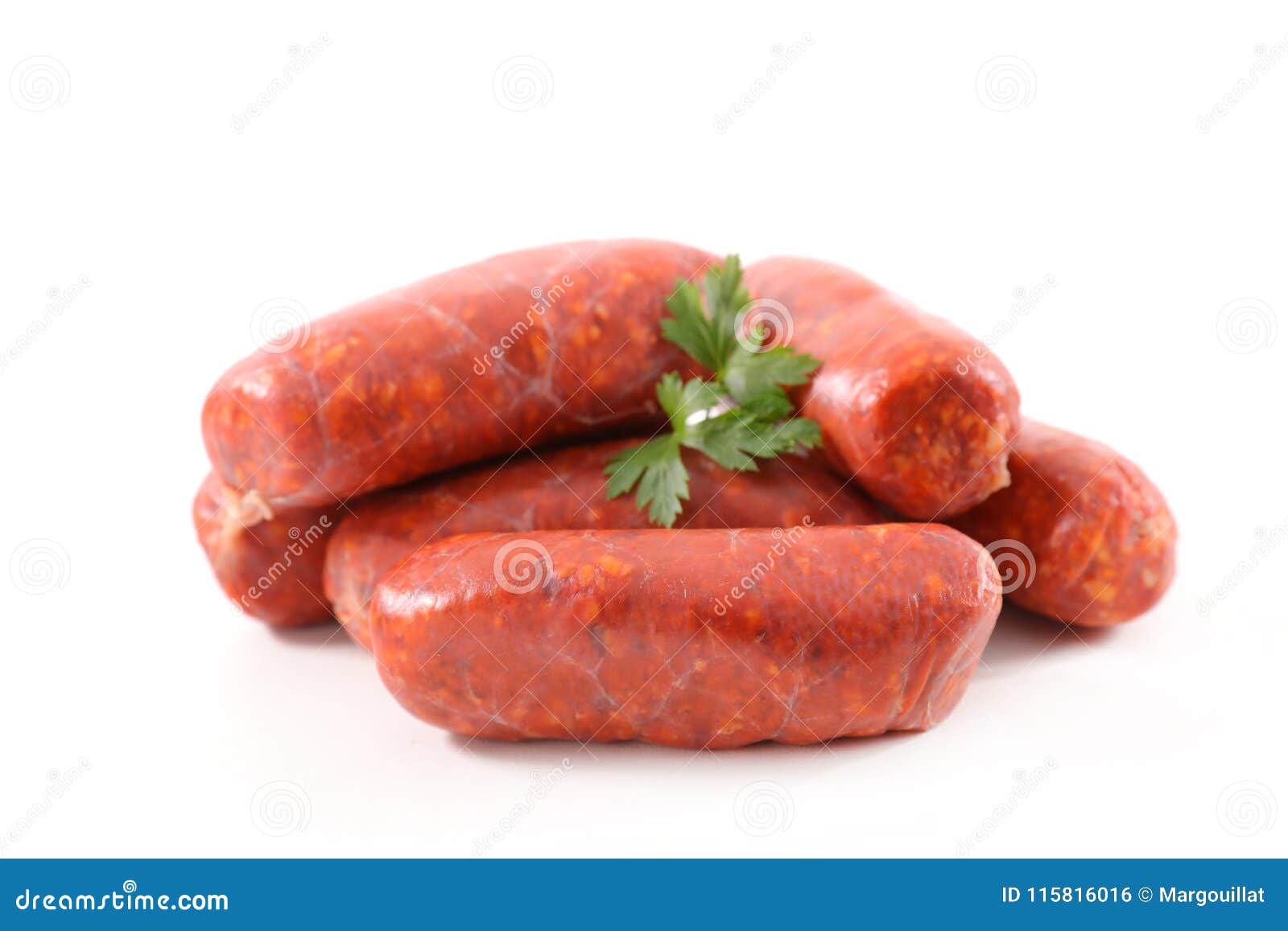 Raw chorizo stock photo. Image of food, spicy, fresh - 115816016