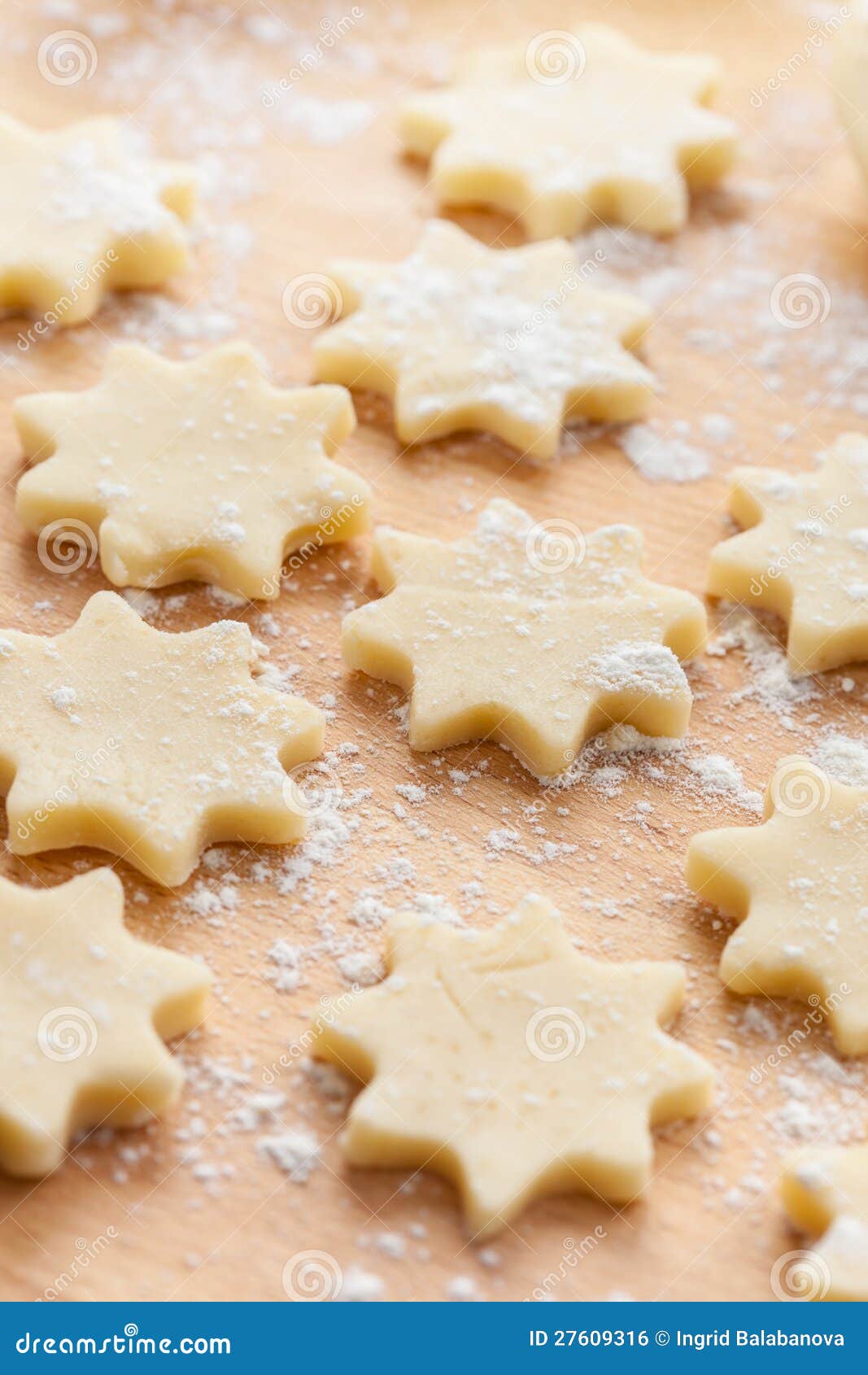 Raw Christmas cookies stock photo. Image of cake, dough - 27609316