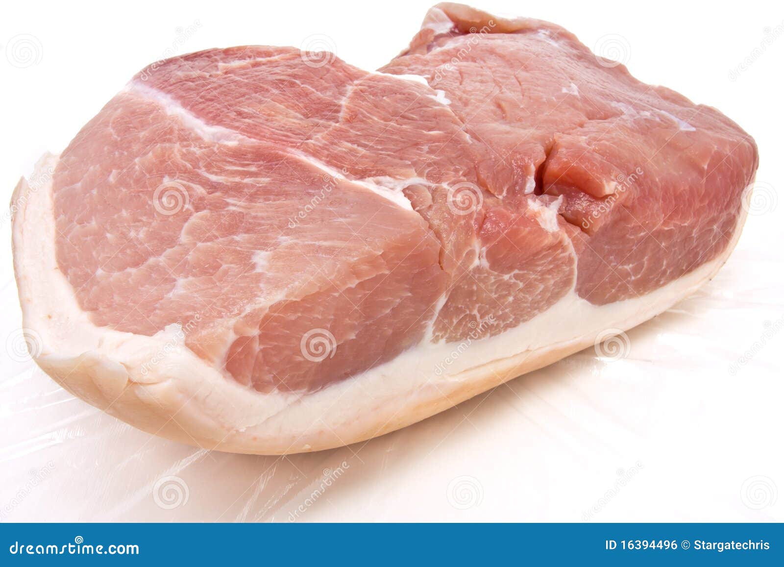 Raw Christmas ham joint stock photo. Image of food, skin - 16394496
