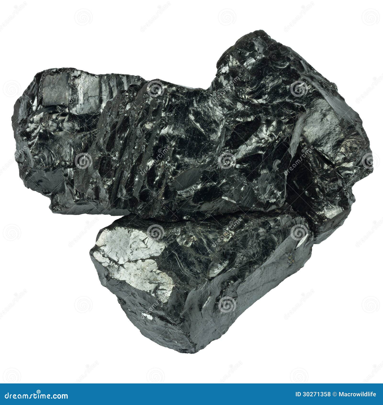 Raw Coal Isolated on White Background Stock Photo - Image of object ...