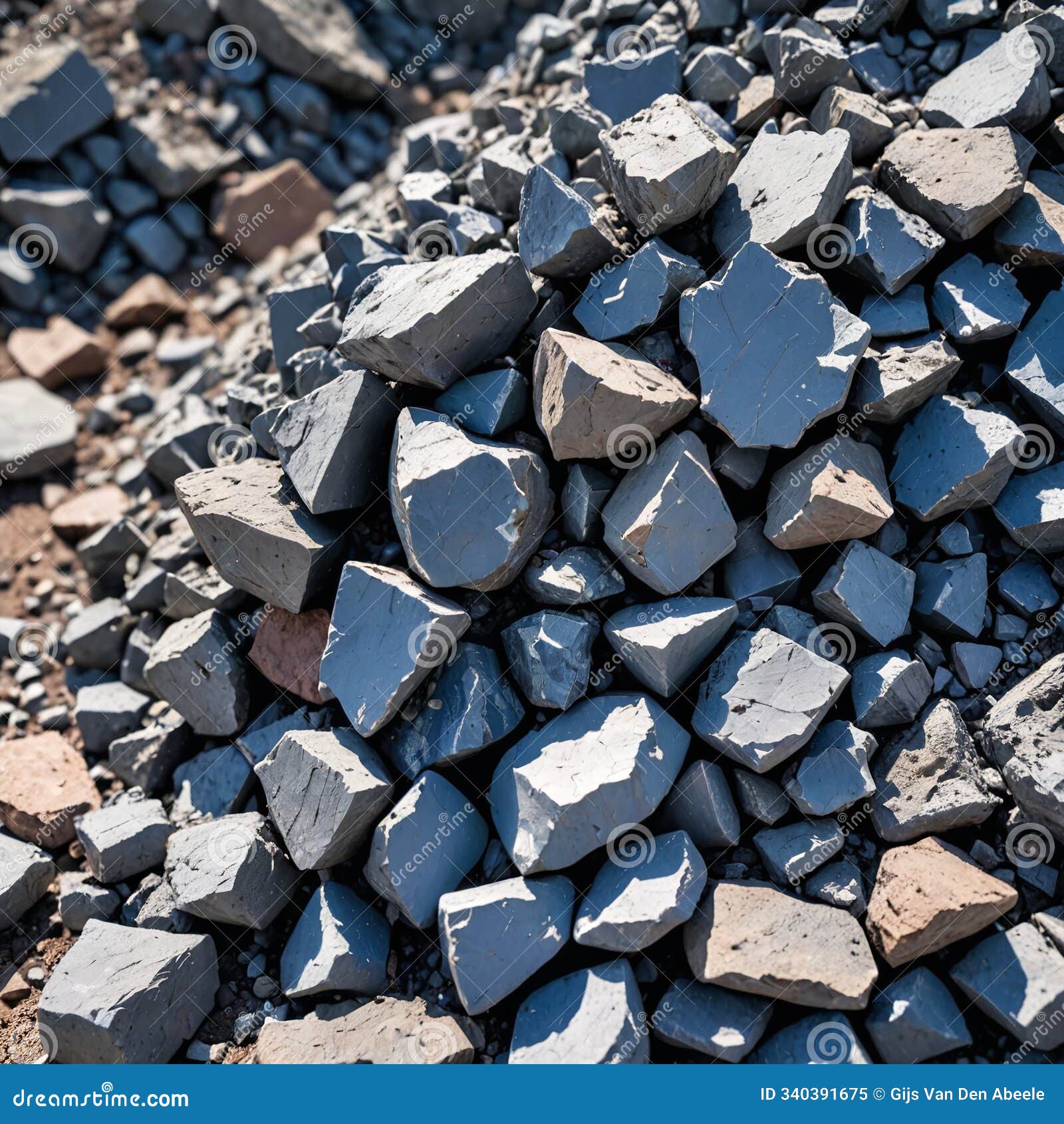 Raw Cobalt Ore Heap in Industrial Setting Stock Illustration ...
