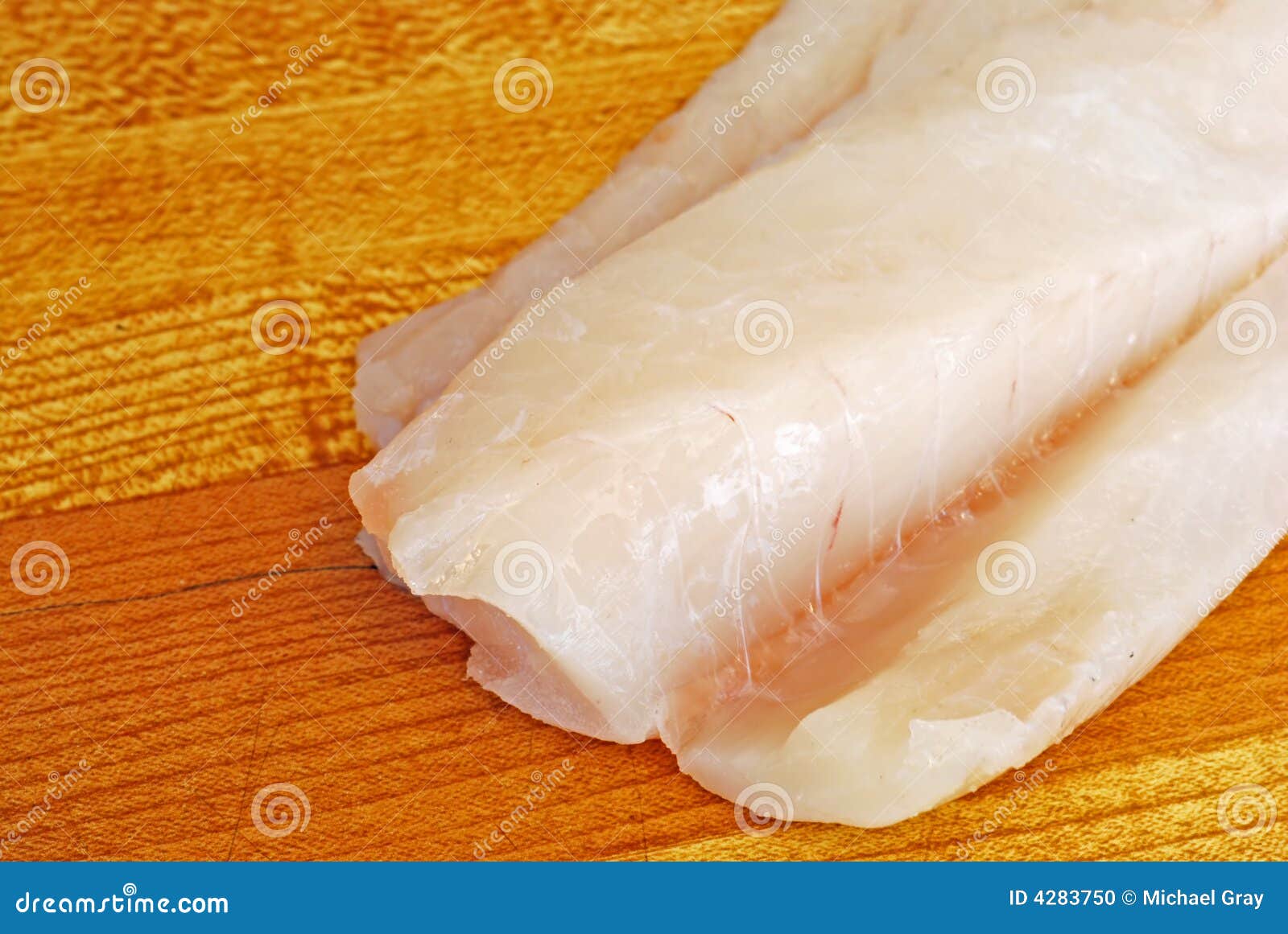 Raw Cod stock photo. Image of wood, uncooked, food, haddock - 4283750