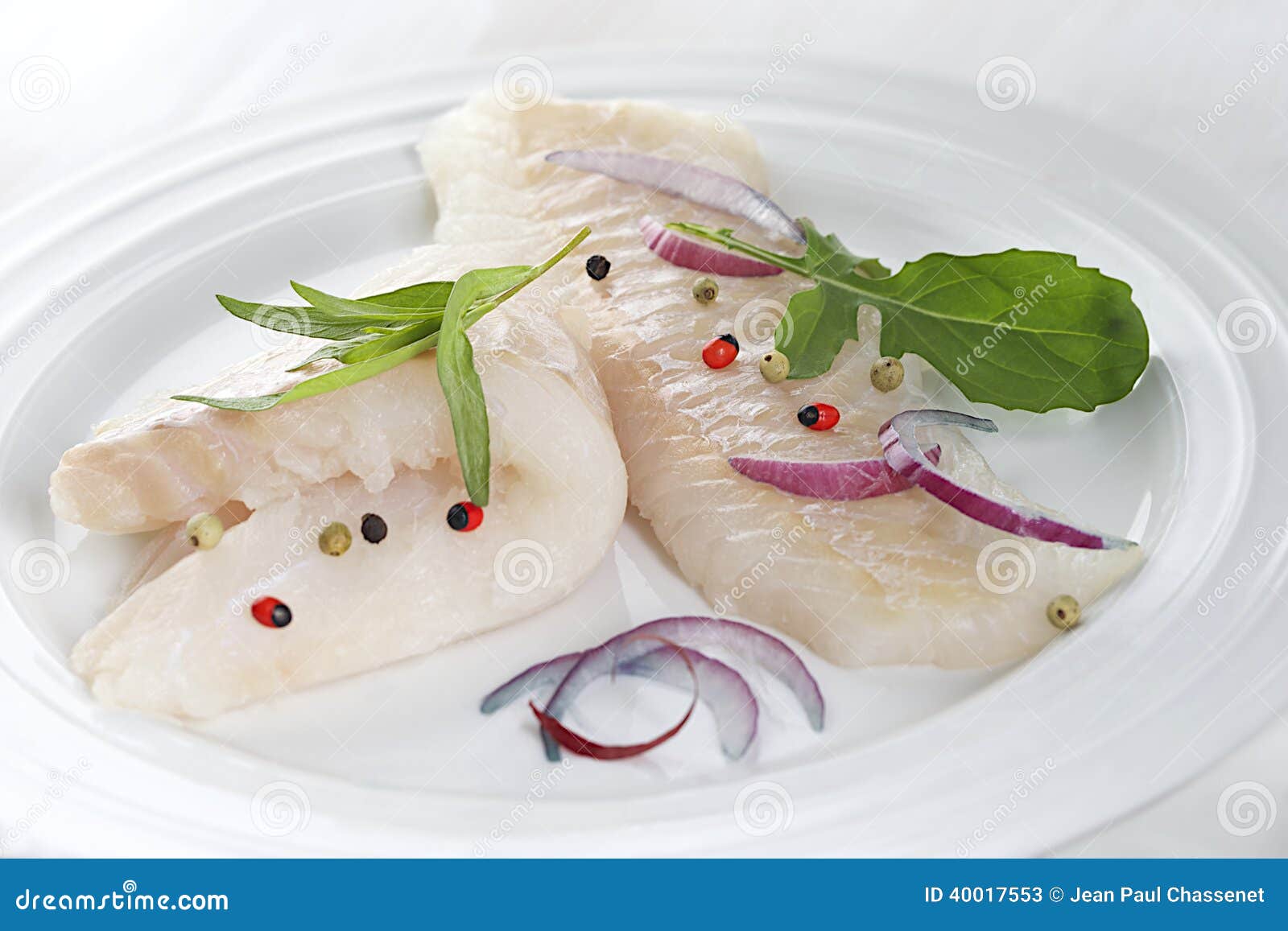 Raw cod filet stock image. Image of dish, mediterranean - 40017553