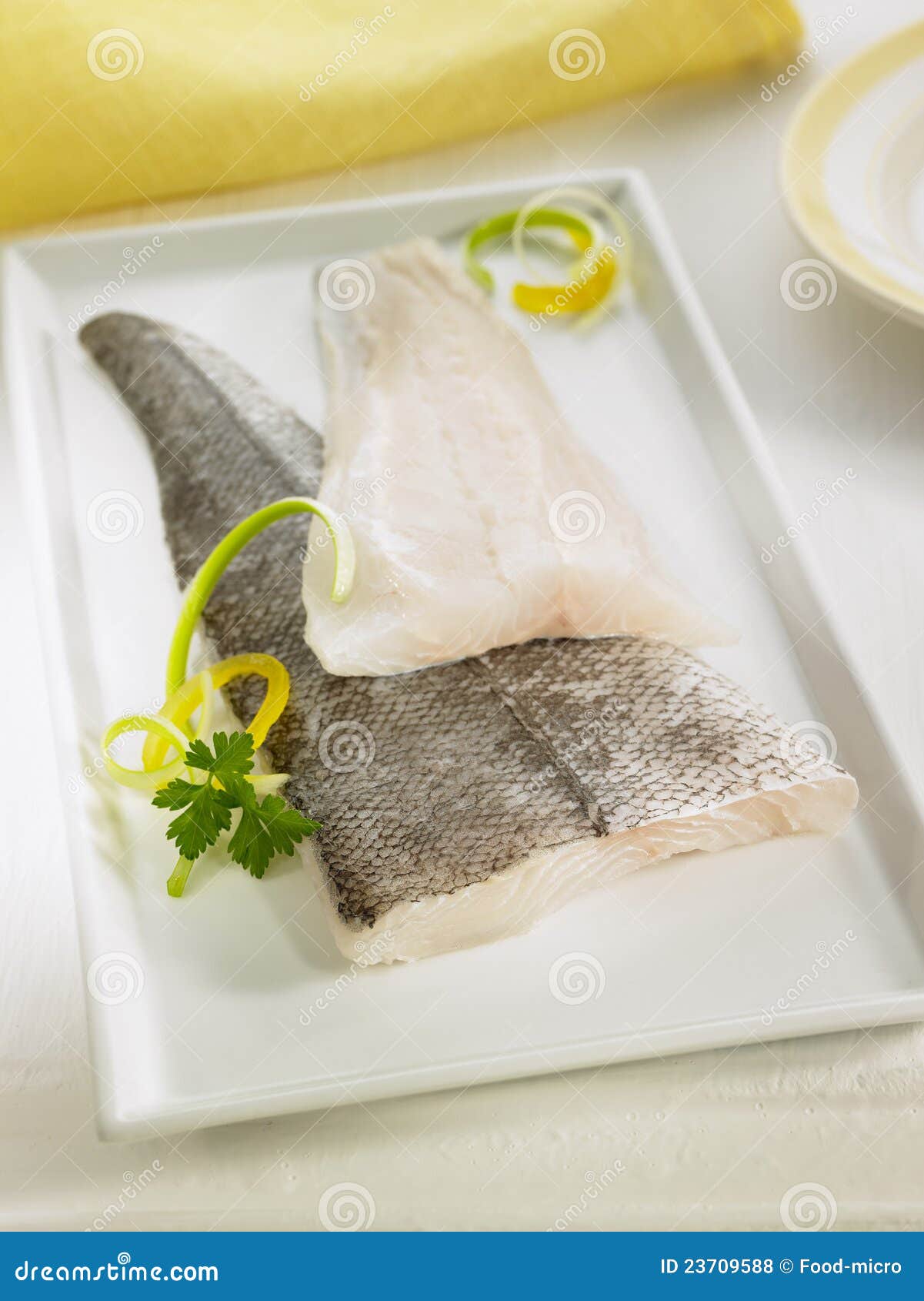 Raw cod fillets stock photo. Image of ingredient, style - 23709588