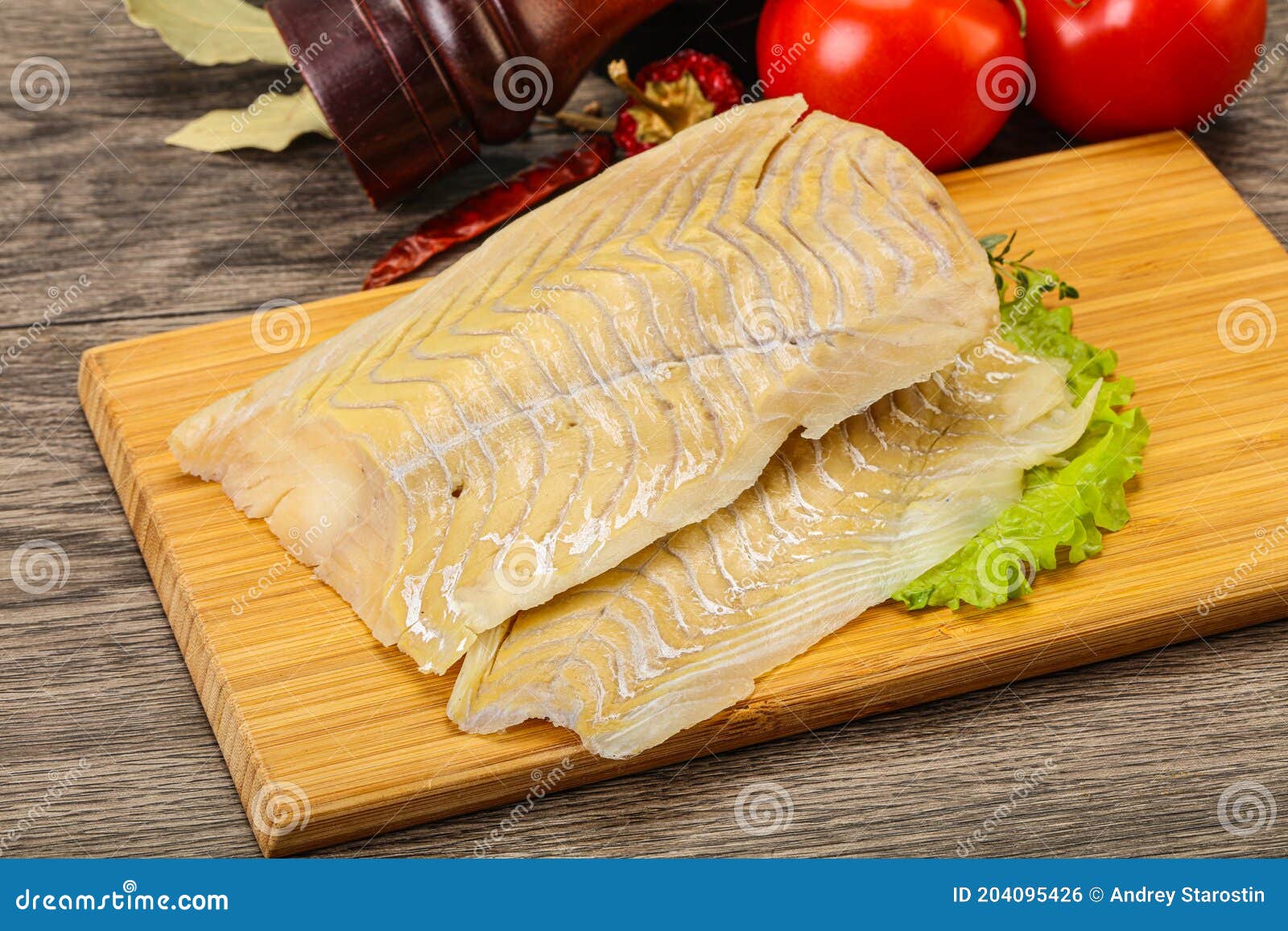 Raw cod fish for cooking stock photo. Image of healthy - 204095426