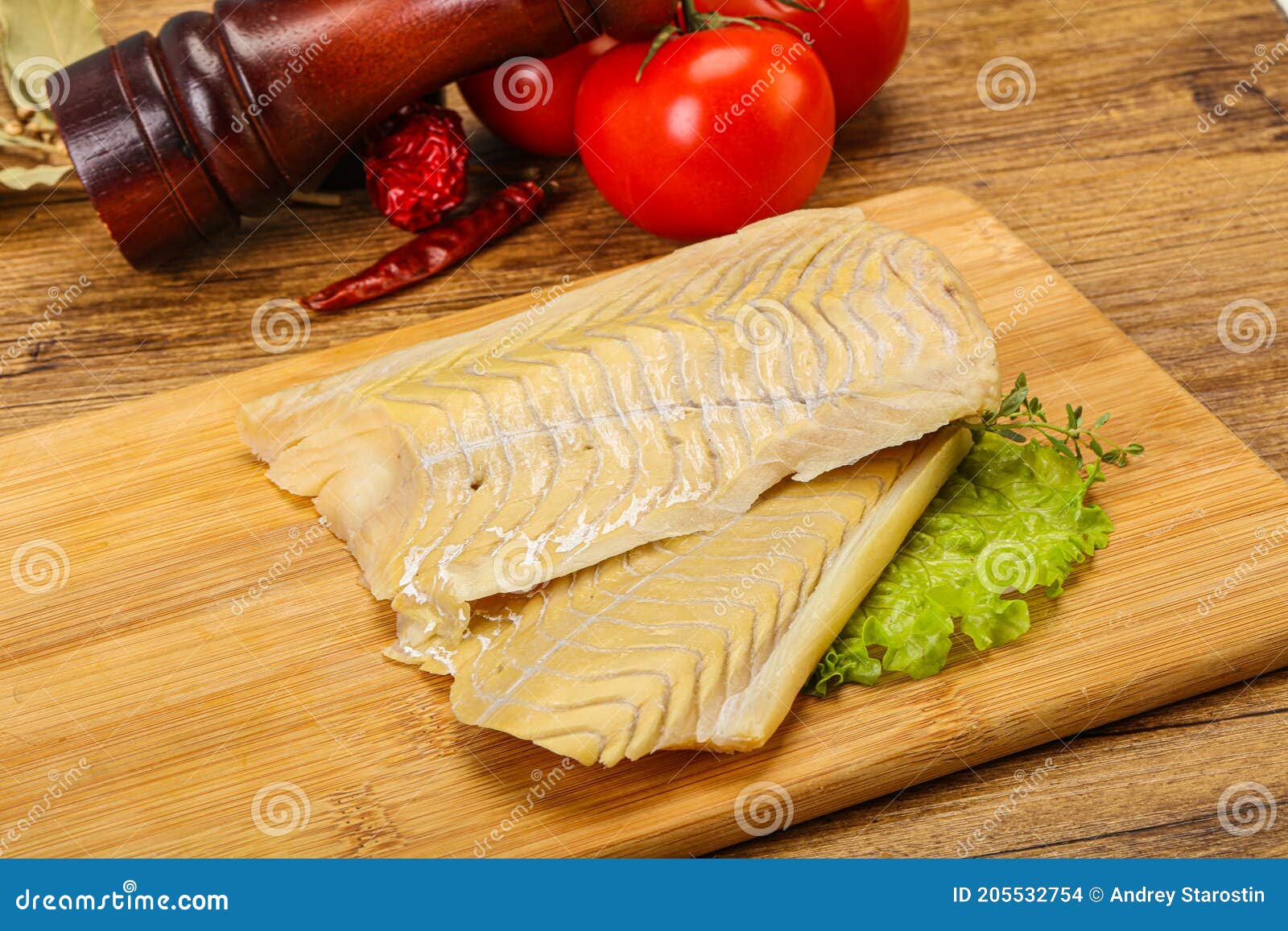 Raw cod fish for cooking stock photo. Image of uncooked - 205532754