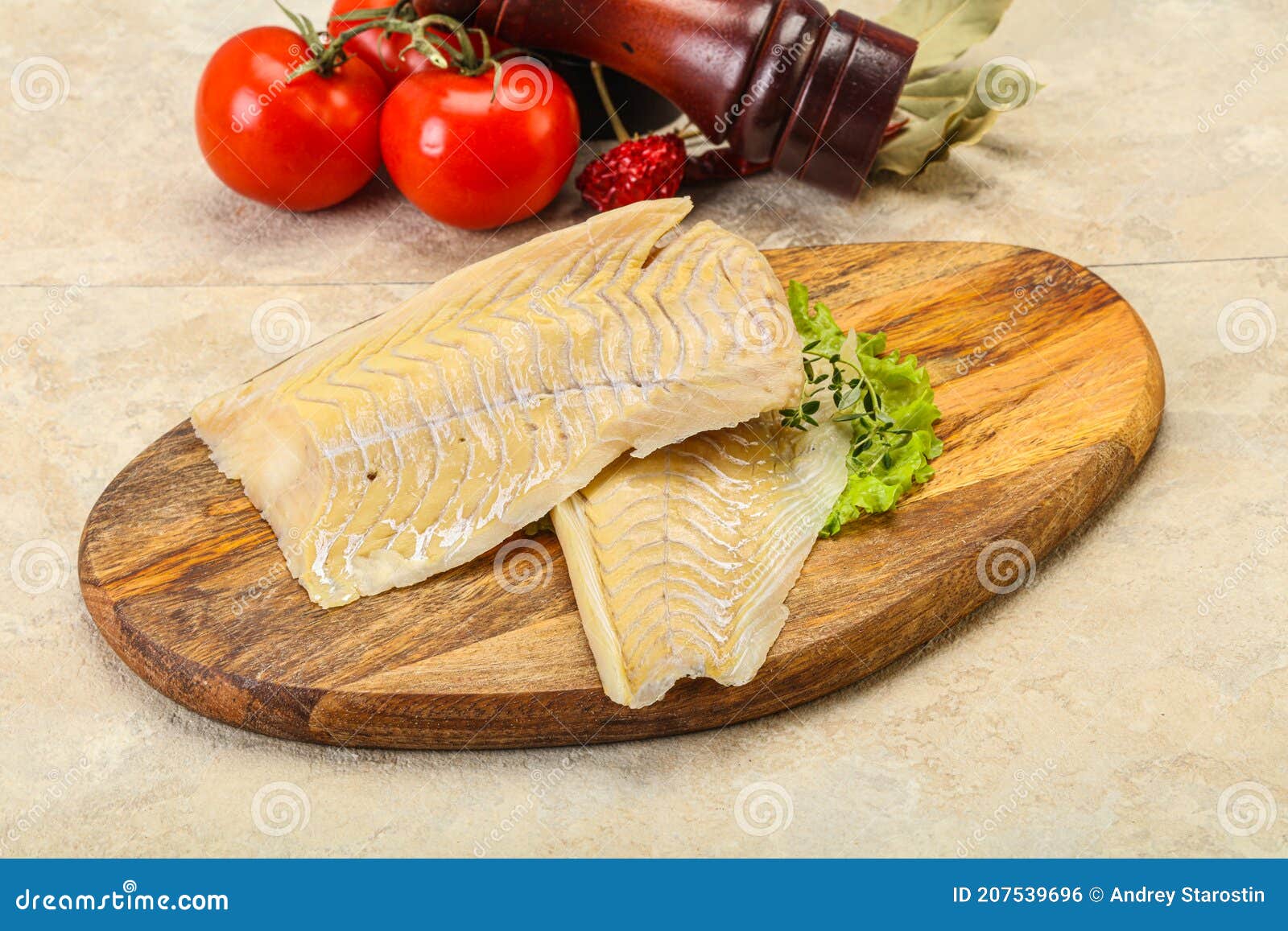Raw cod fish for cooking stock photo. Image of preparation - 207539696
