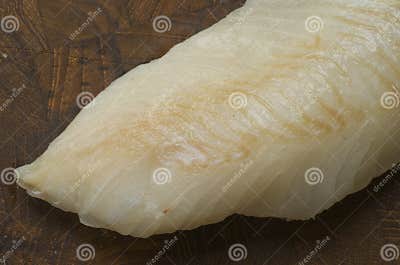Raw Cod on a Wooden Butcher Stock Image - Image of slice, fresh: 22301645