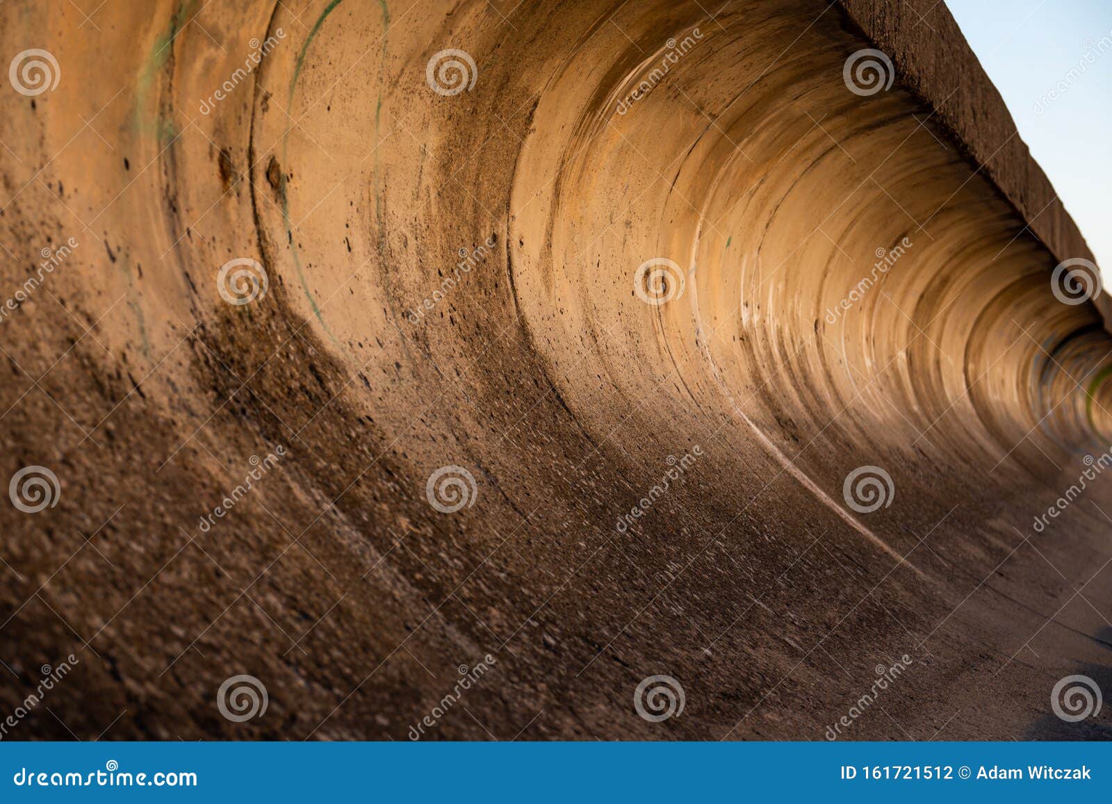 Raw Concrete Space in Sunset Like Ambient Lighting Stock Photo - Image ...