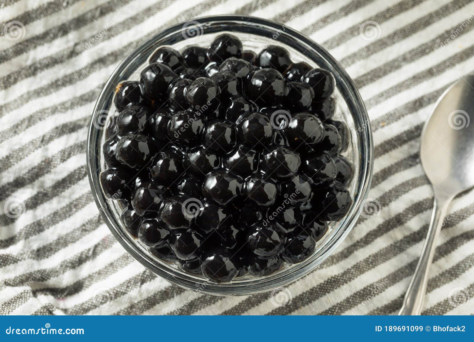 Raw Cooked Organic Tapioca Pearl Balls Stock Image - Image of boiled ...