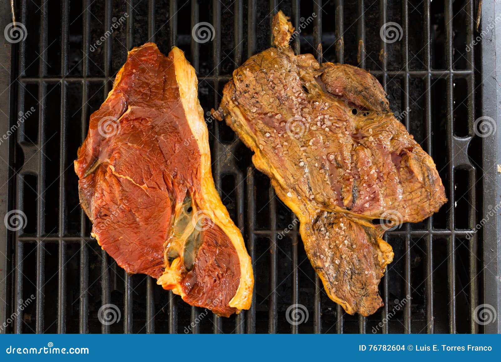 Raw an Cooked stock photo. Image of meat, cooked, plate - 76782604