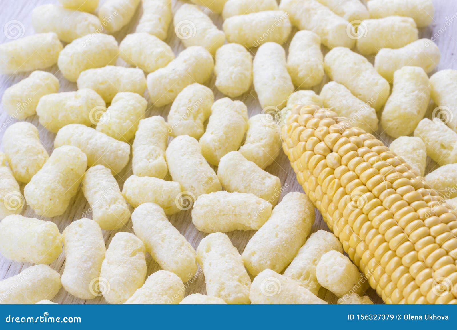 Raw Corn Cob and Sweet Corn Sticks Closeup Stock Image - Image of maize ...