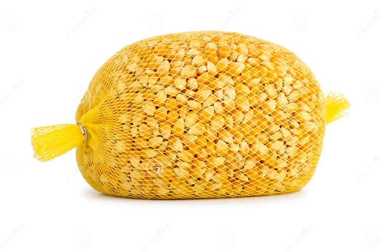 Raw Corn Grains Package for Popcorn Making Stock Image - Image of ...
