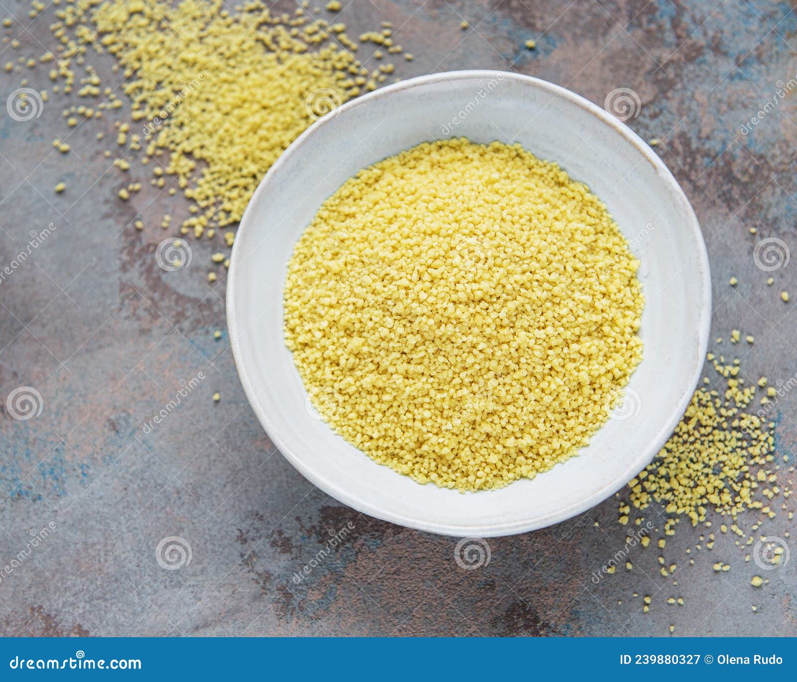 Raw Couscous stock image. Image of macro, dietary, rustic - 239880327