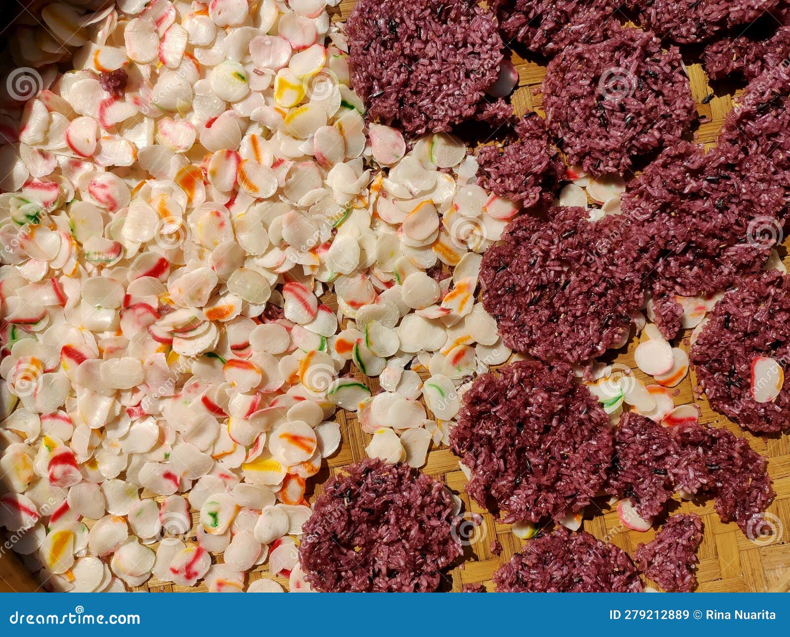 Raw Crackers Drying in the Sun in Front of the House Stock Image ...