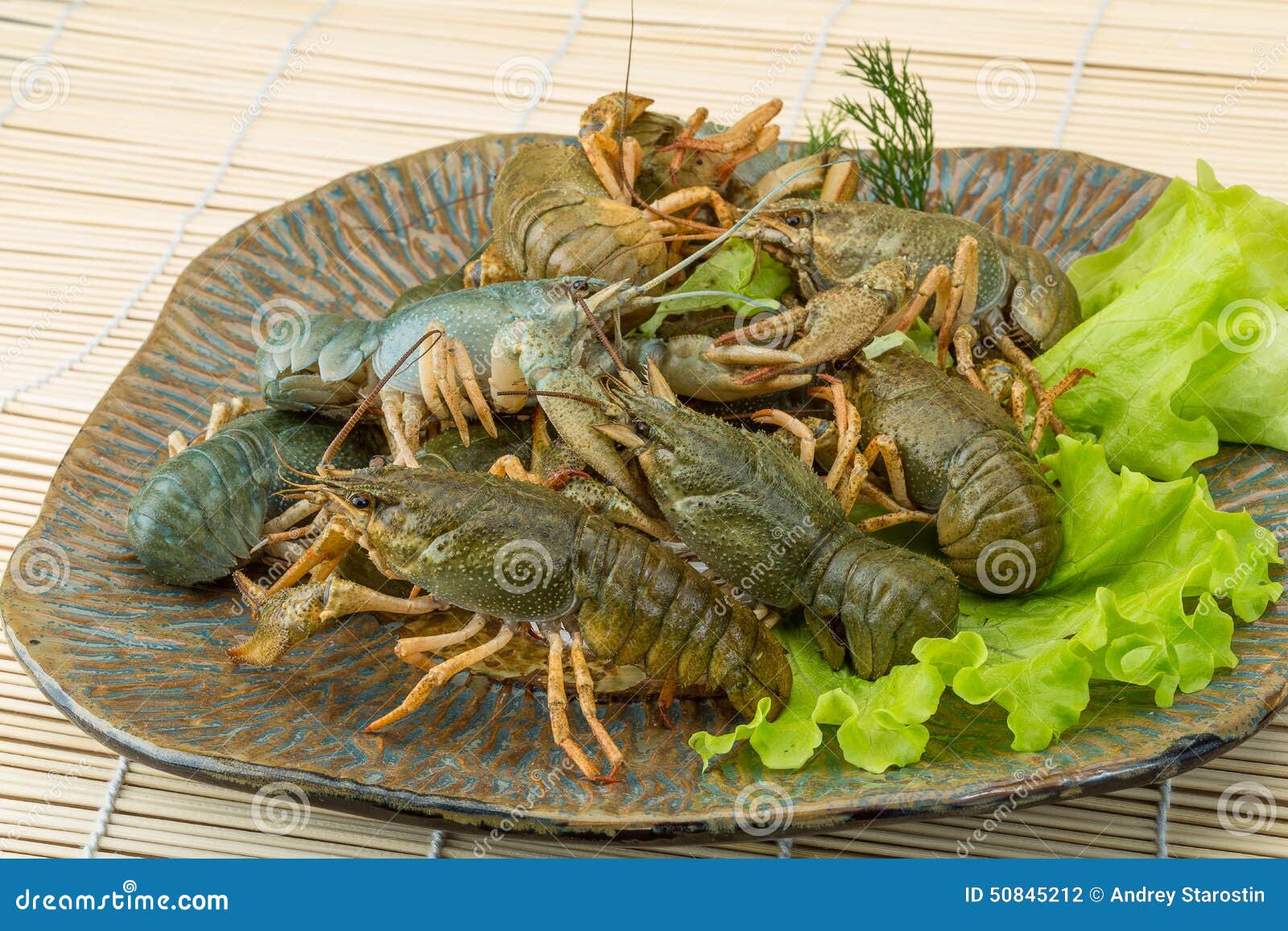 Raw Crayfish Stock Photo - Image: 50845212