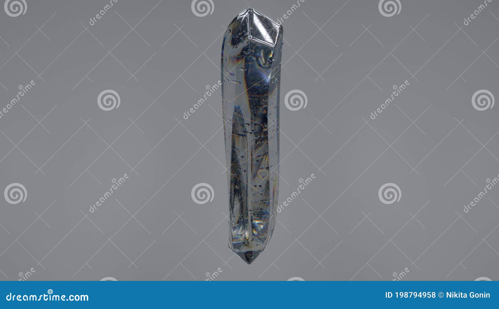 Raw Crystal 3D Render Illustration Stock Illustration - Illustration of ...