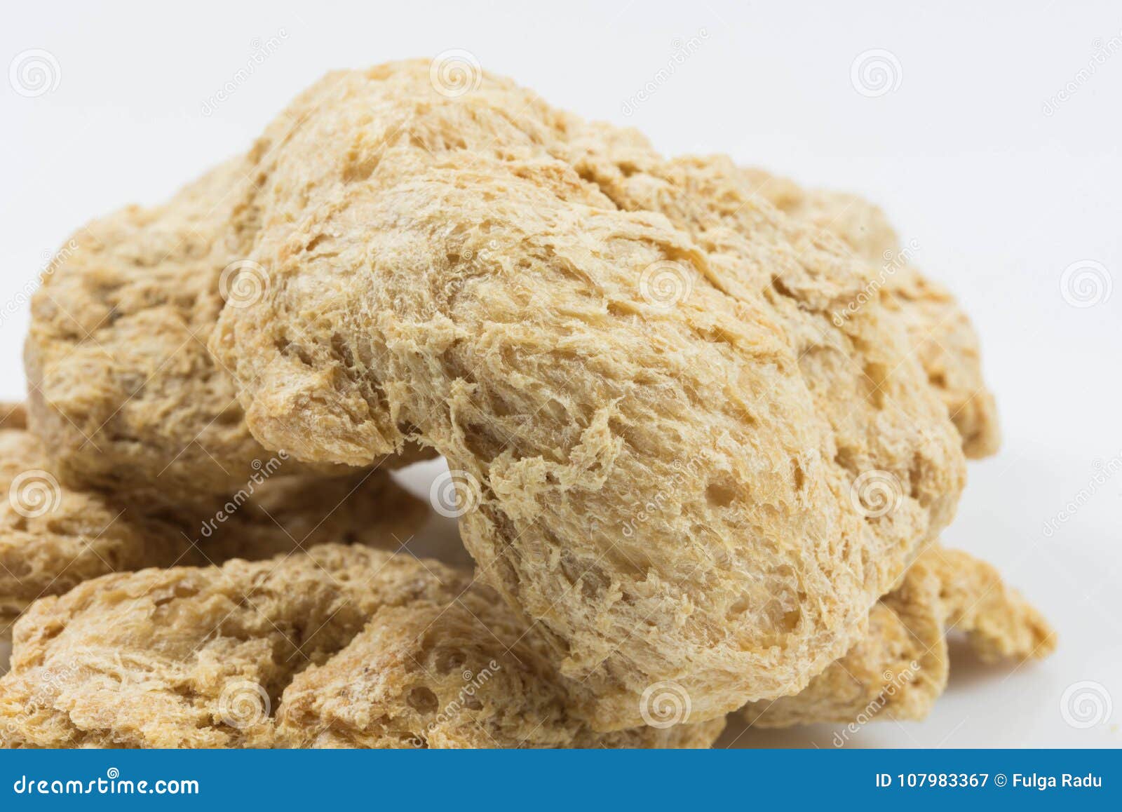 Raw dehydrated soy meat stock image. Image of cooking - 107983367