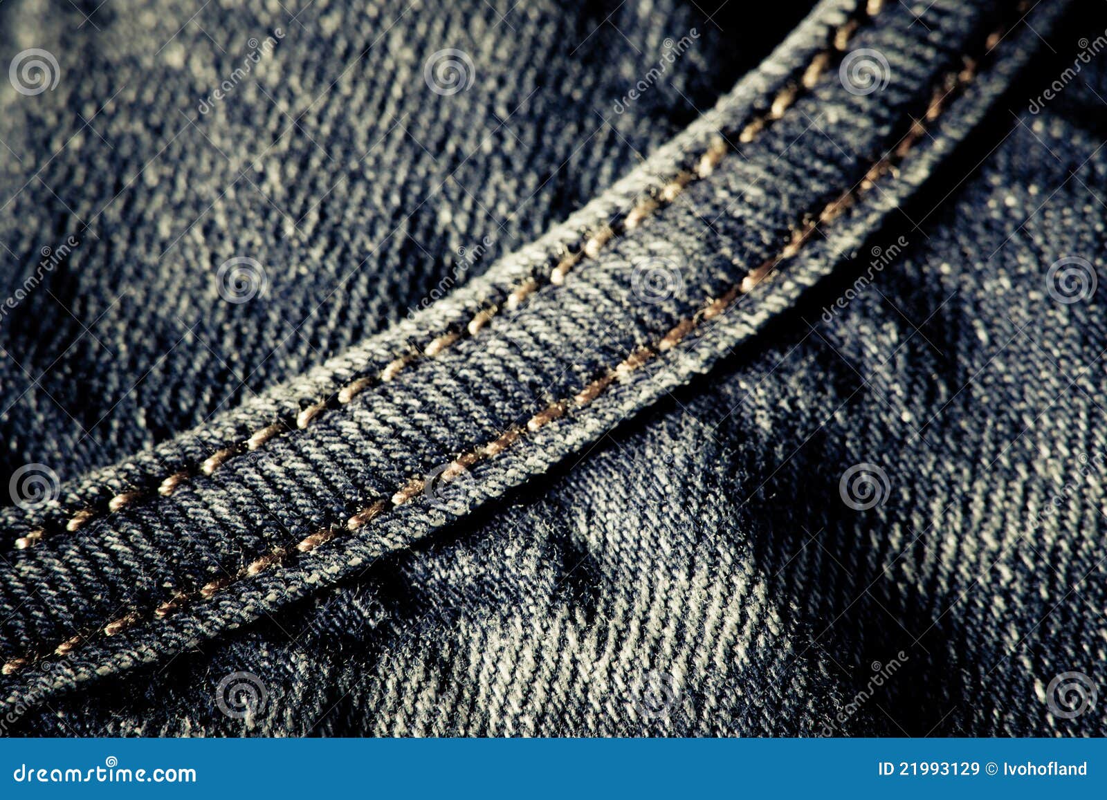 Raw denim piece stock image. Image of stich, wearing - 21993129