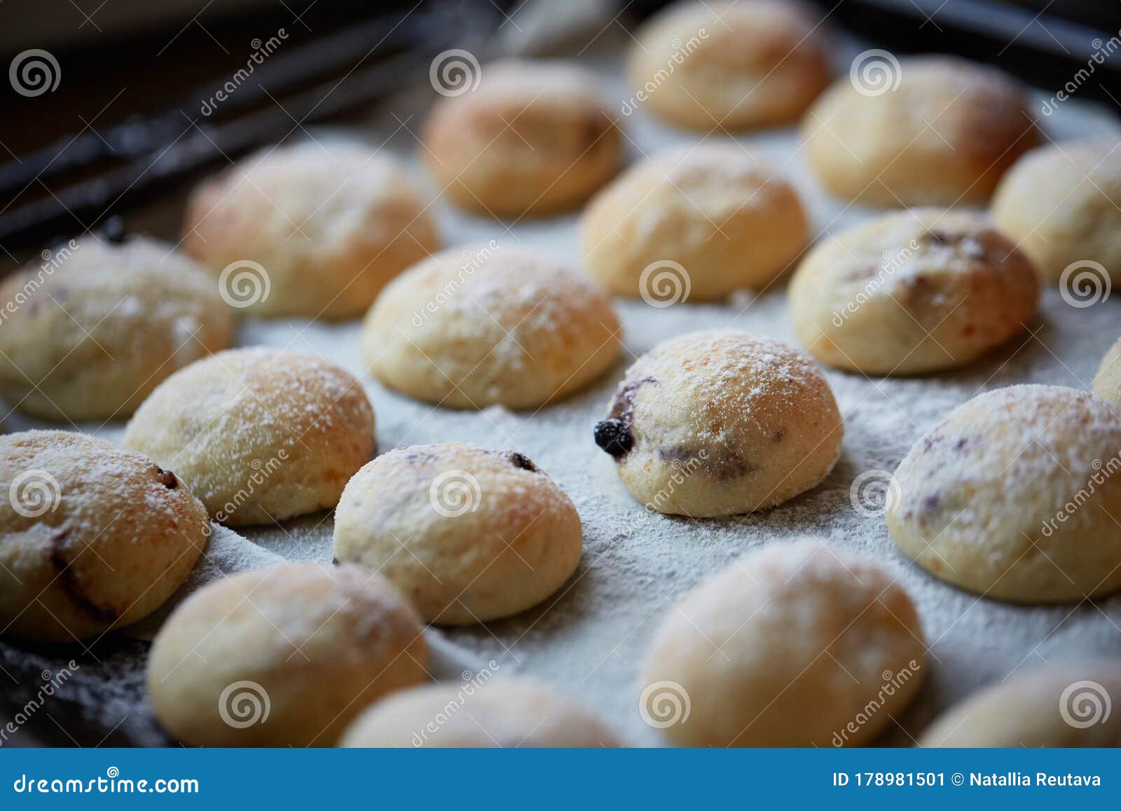 Raw doug. backing process stock image. Image of ball - 178981501