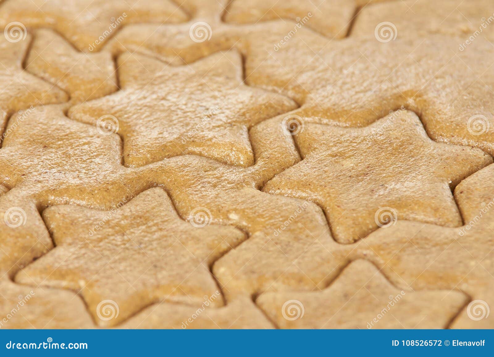 Raw Dough. Pattern Ginger Biscuits Stock Photo - Image of ingredient ...